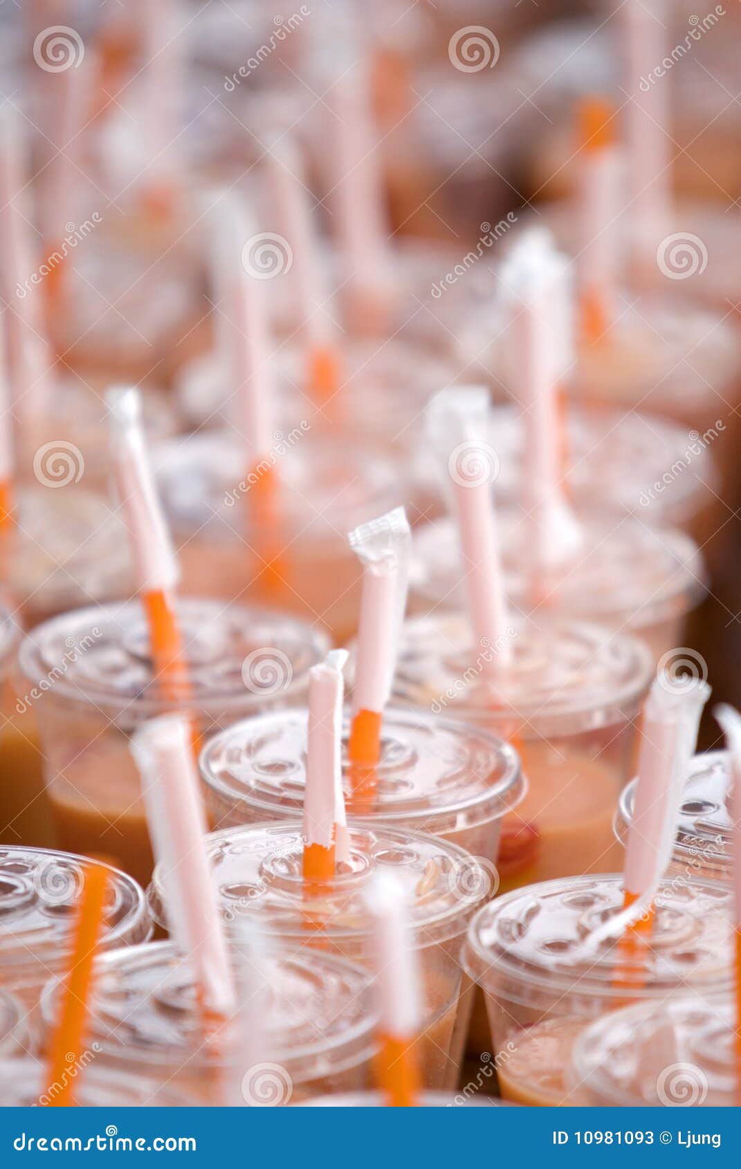 Orange Straws stock image. Image of cold, plastic, party - 10981093