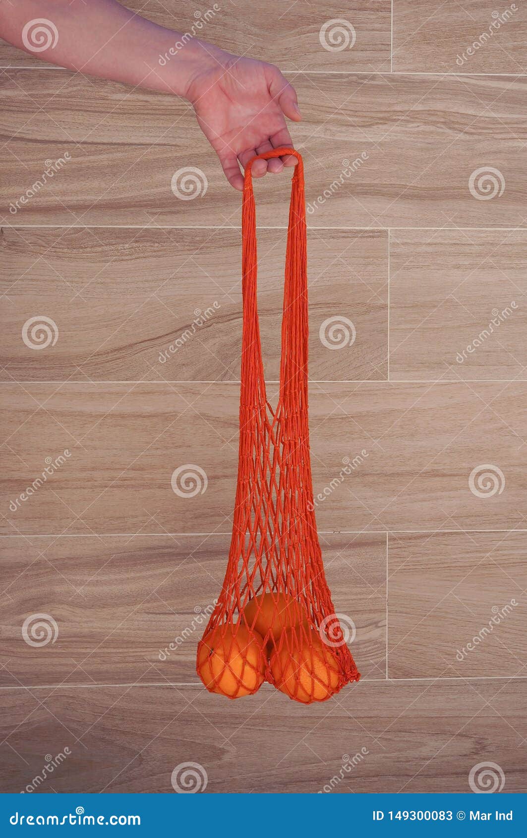 Orange string bag stock image. Image of fashion, supermarket - 149300083