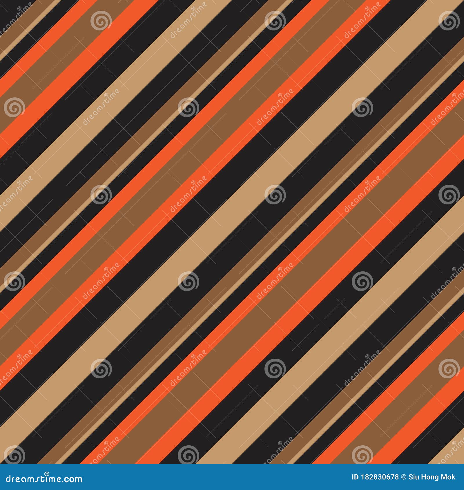 Orange Stripe Seamless Pattern Background in Diagonal Style Stock ...