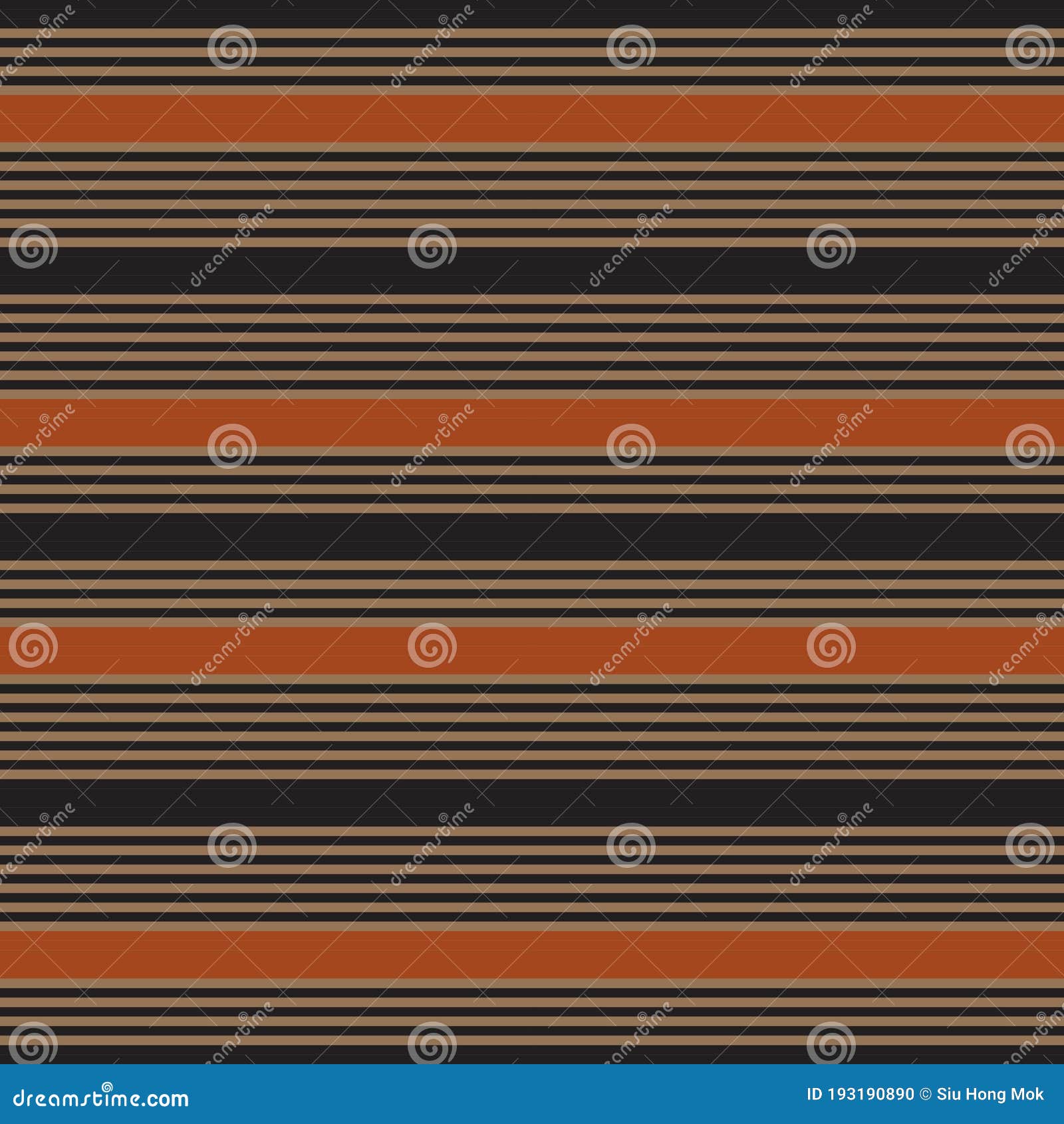 Orange Stripe Seamless Pattern Background in Horizontal Style Stock ...
