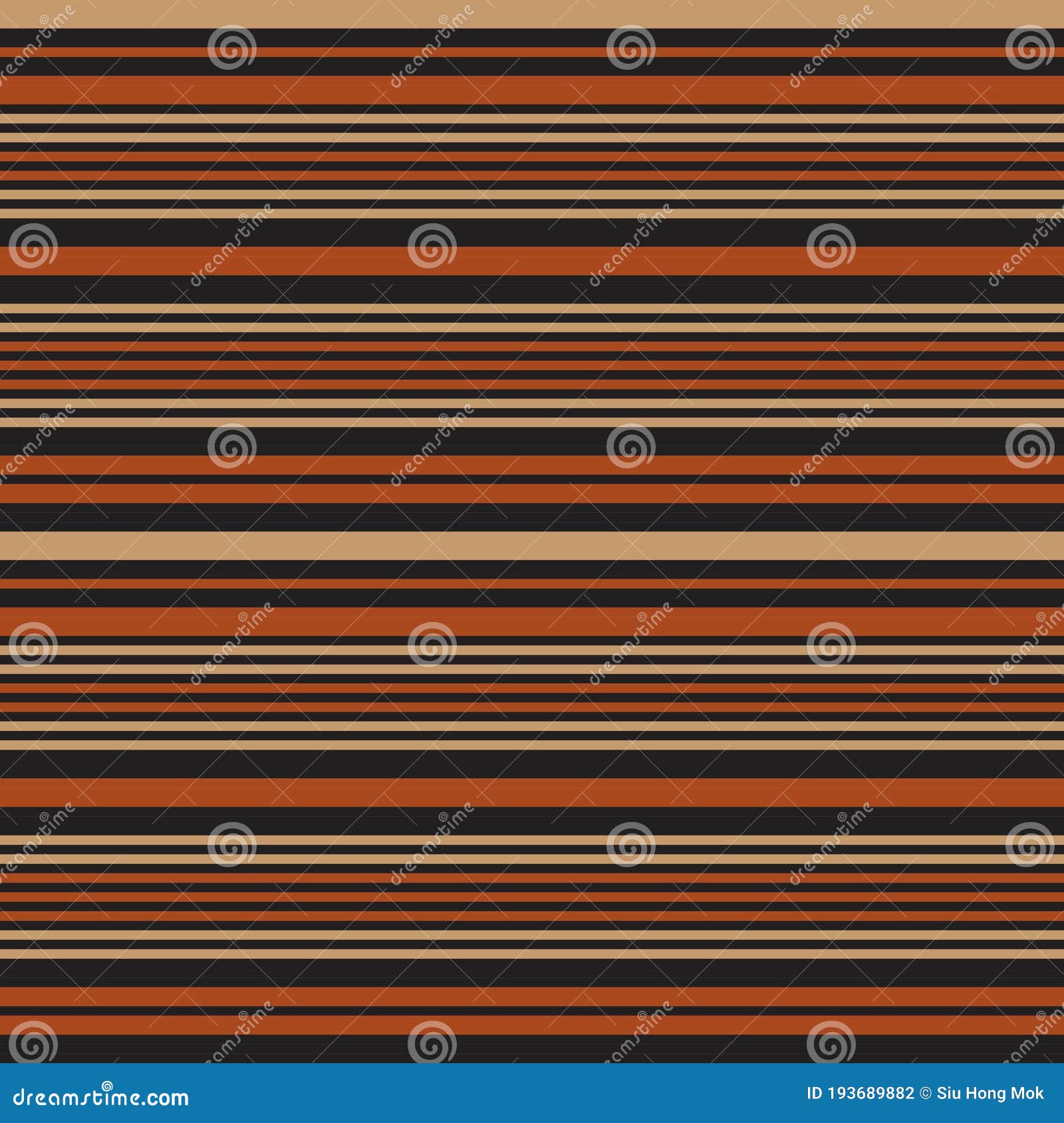 Orange Stripe Seamless Pattern Background in Horizontal Style Stock ...