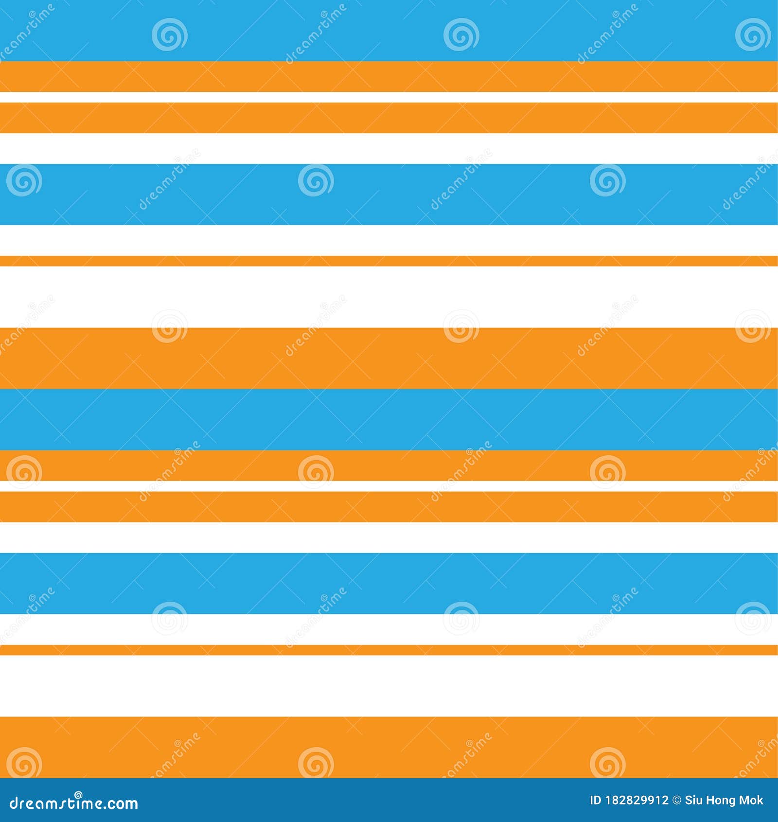 Orange Stripe Seamless Pattern Background in Horizontal Style Stock ...