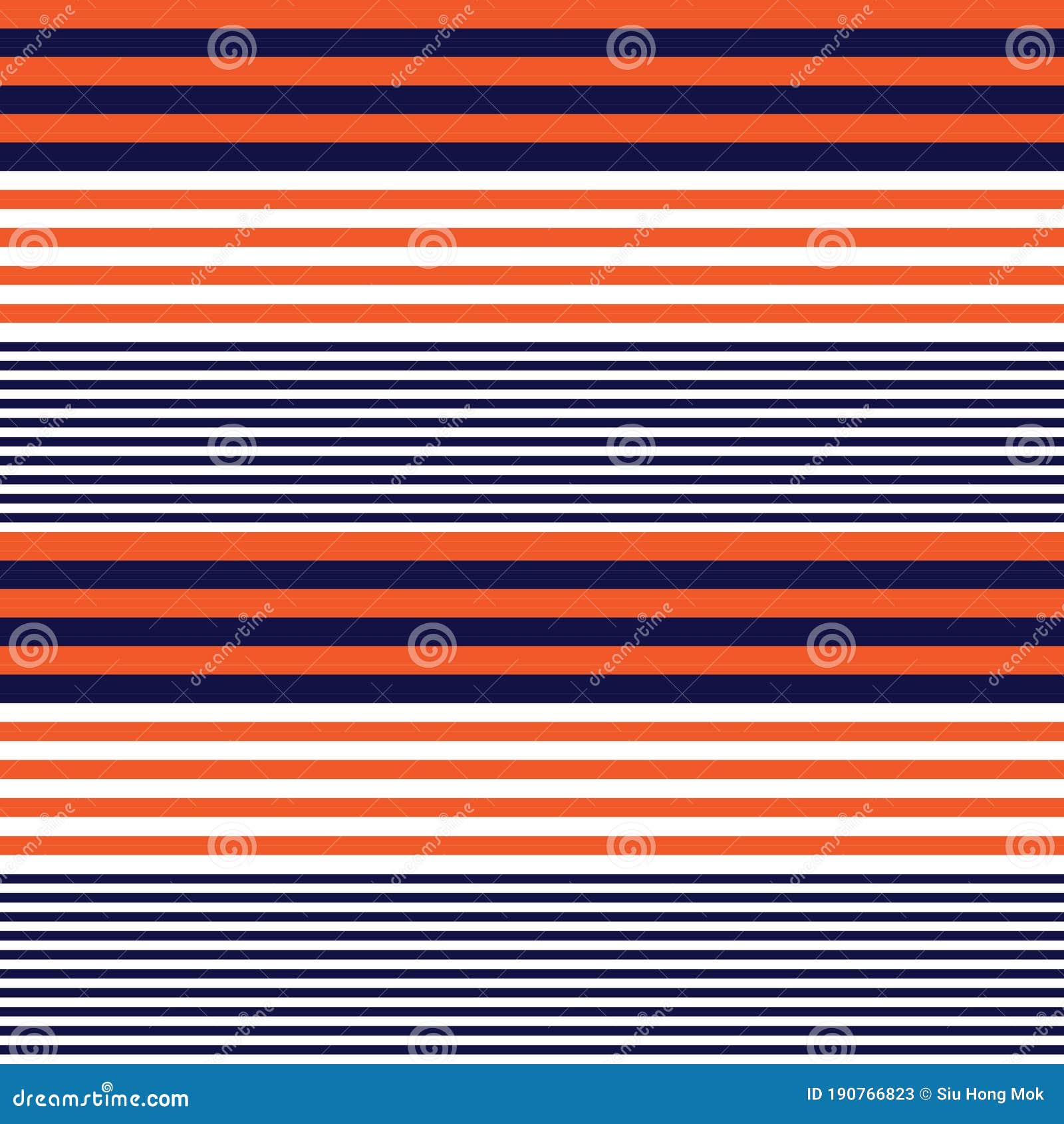 Orange Stripe Seamless Pattern Background in Horizontal Style Stock ...