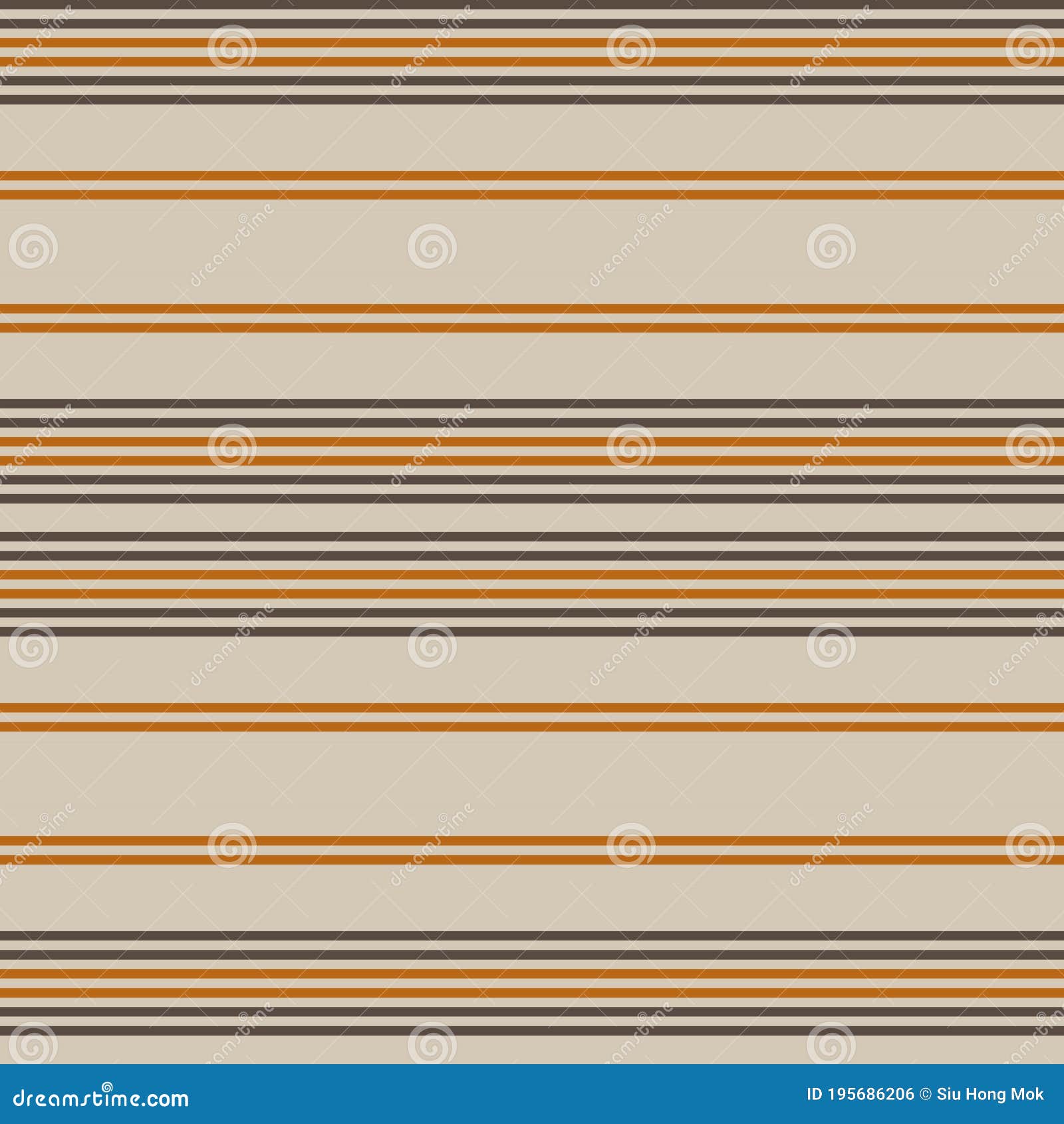 Orange Stripe Seamless Pattern Background in Horizontal Style Stock ...