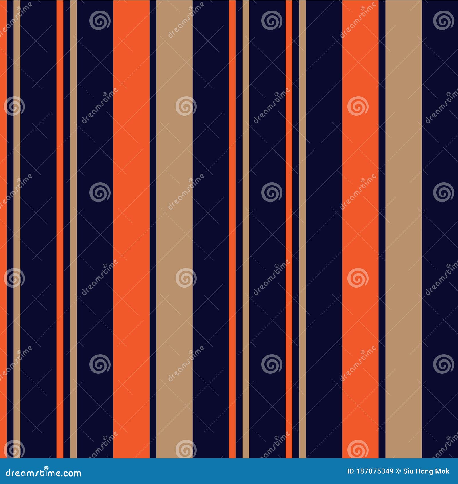 Orange Stripe Seamless Pattern Background in Vertical Style Stock ...