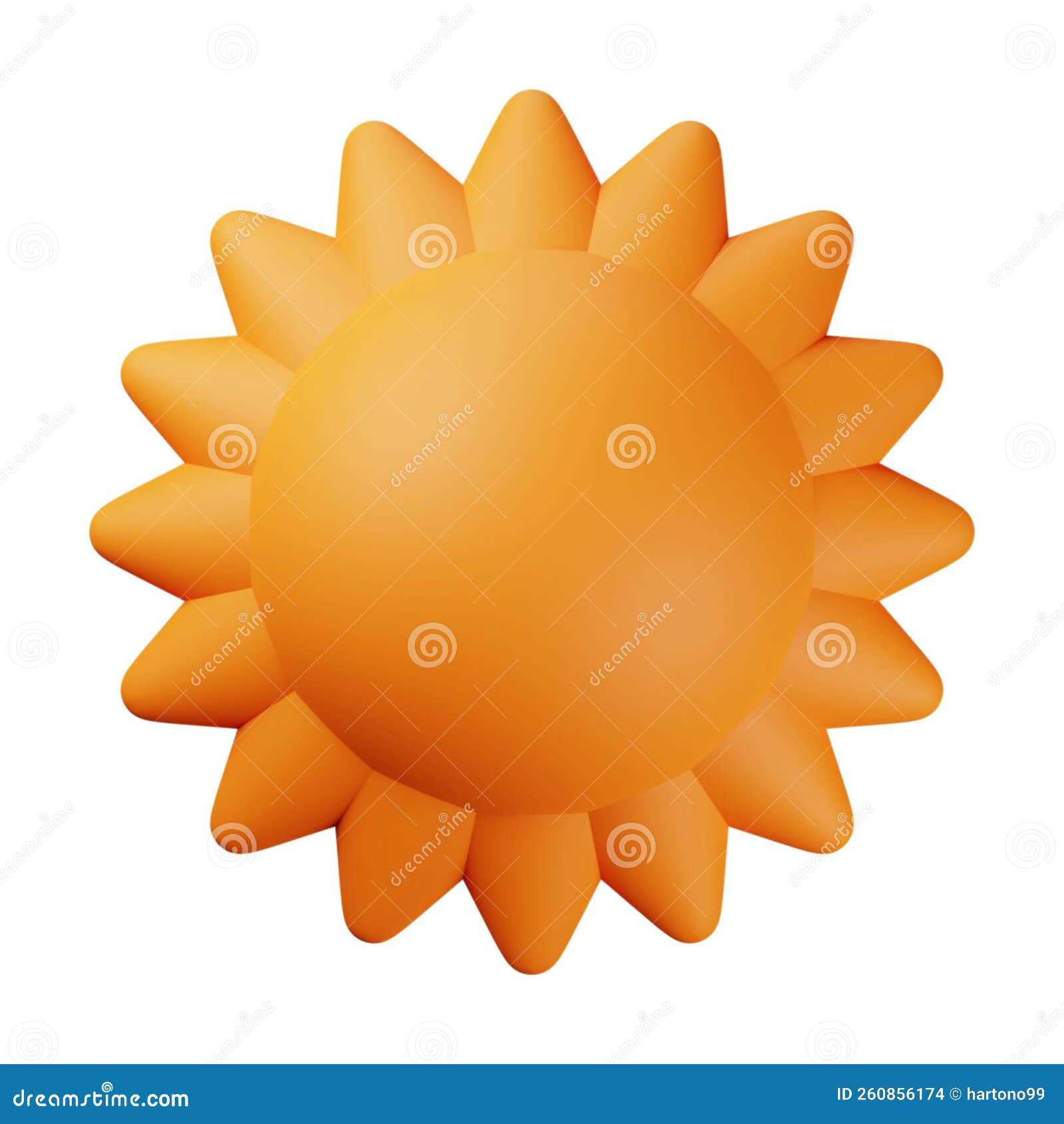 Orange Sun 3D Illustration stock photo. Illustration of astronomy ...