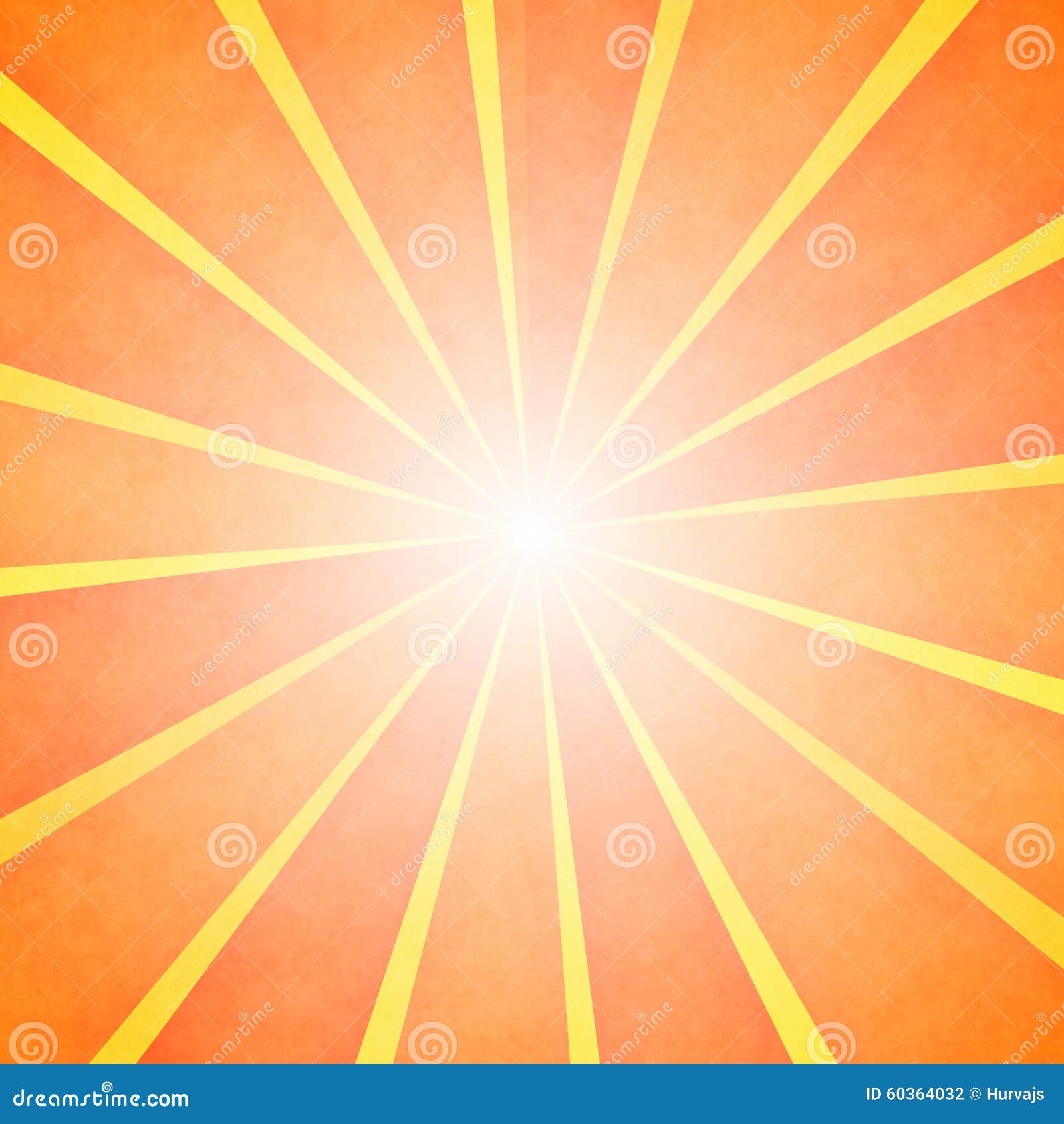 Orange Sun Rays Beams Background Stock Illustration - Illustration of ...