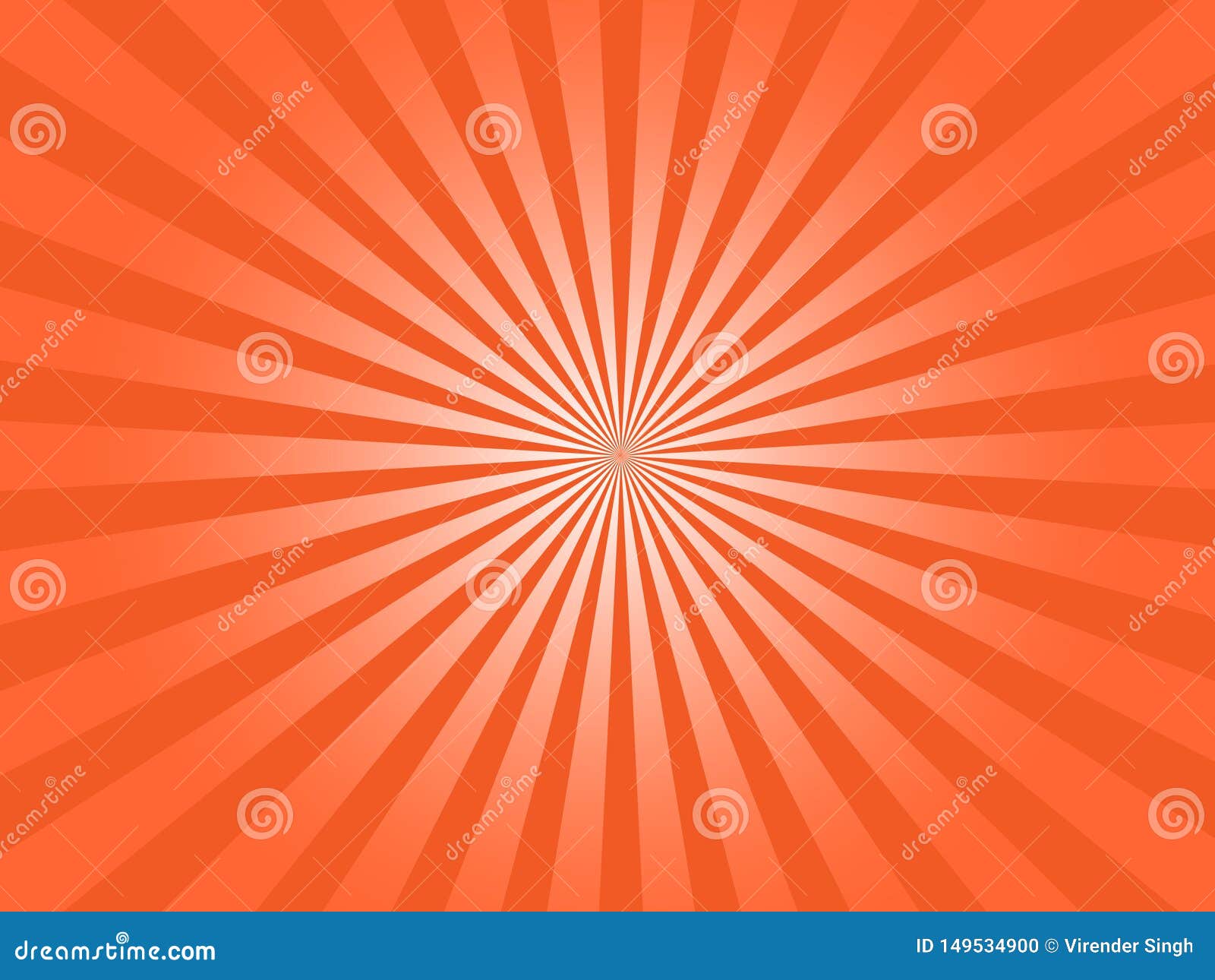 Orange Sun Rays Burst Abstract Vector Graphic Stock Vector ...