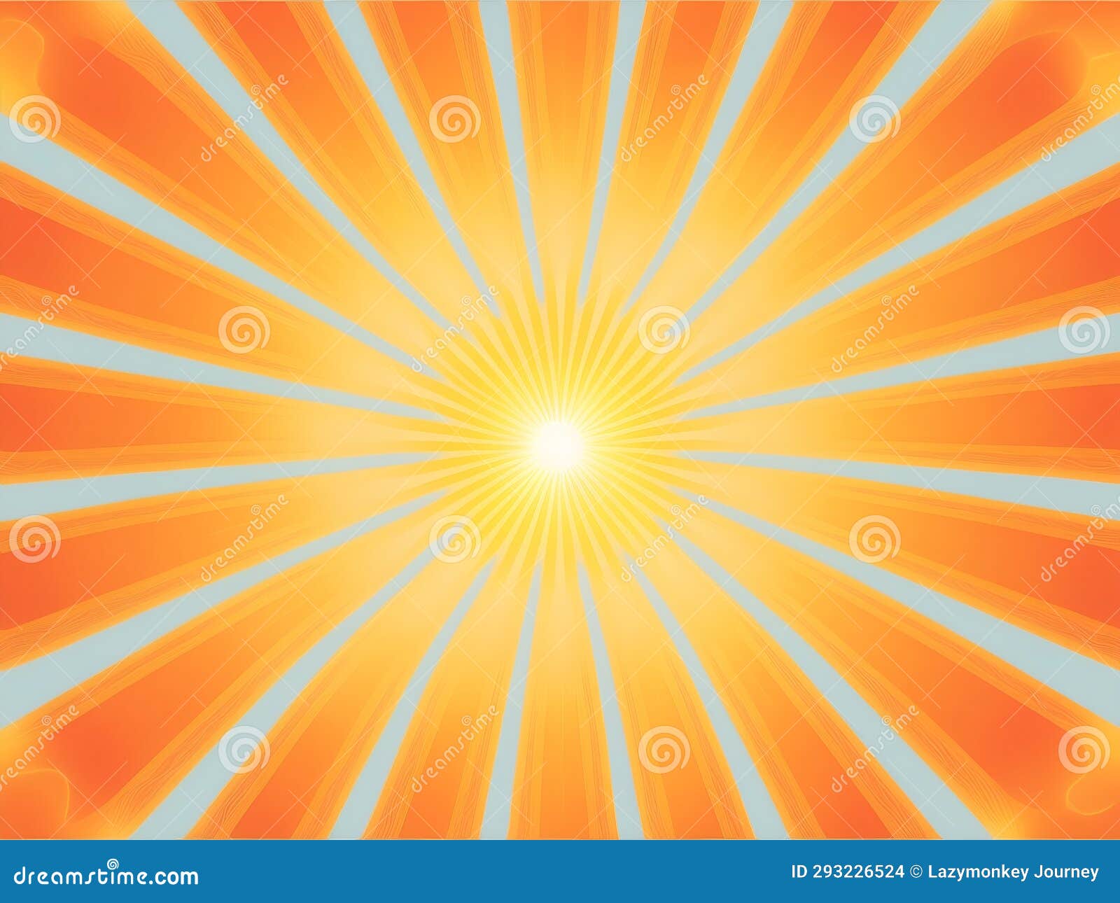 Abstract Orange Sun Rays Pattern Background Stock Illustration ...