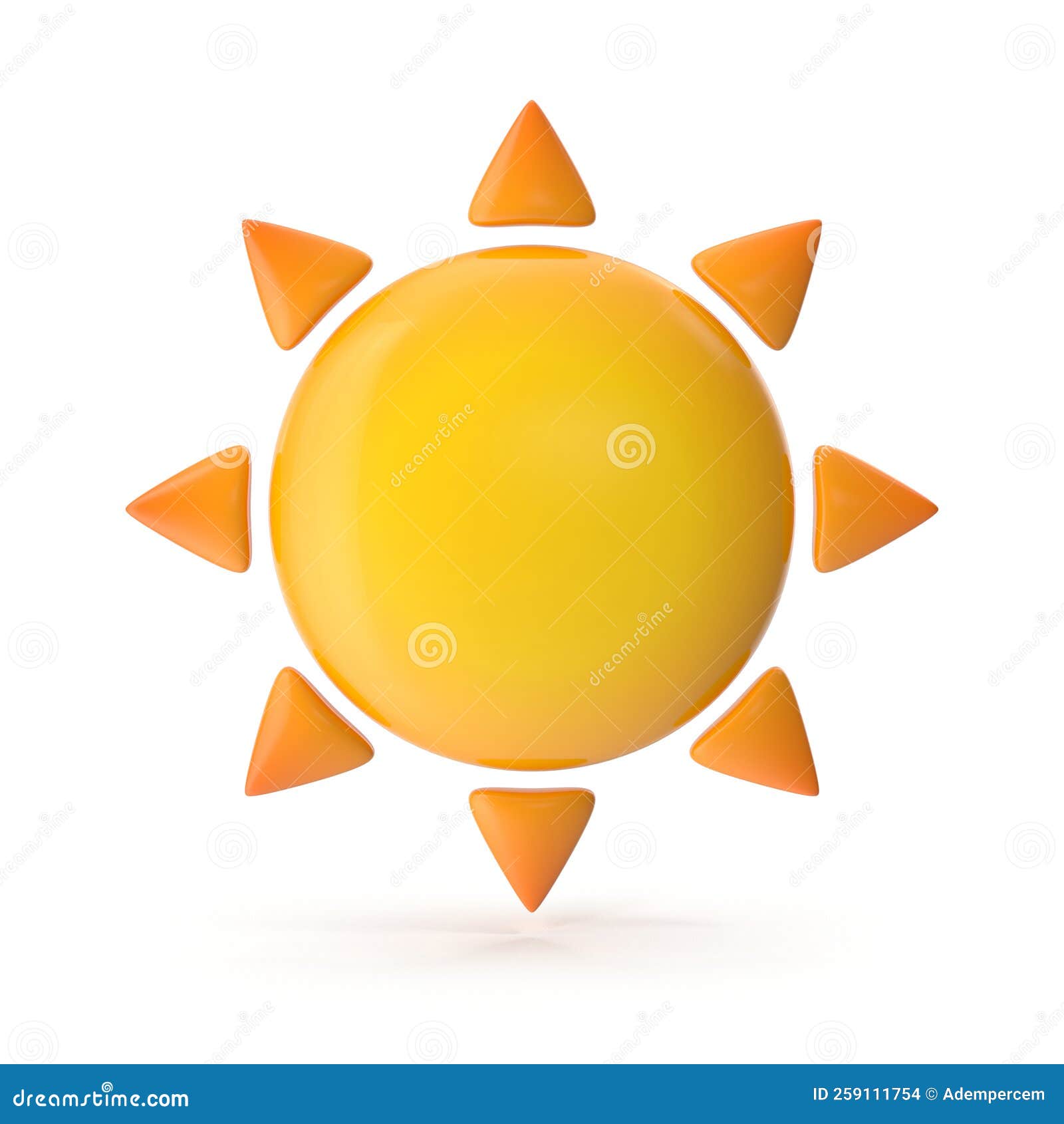 Orange Sun Symbol stock illustration. Illustration of light - 259111754