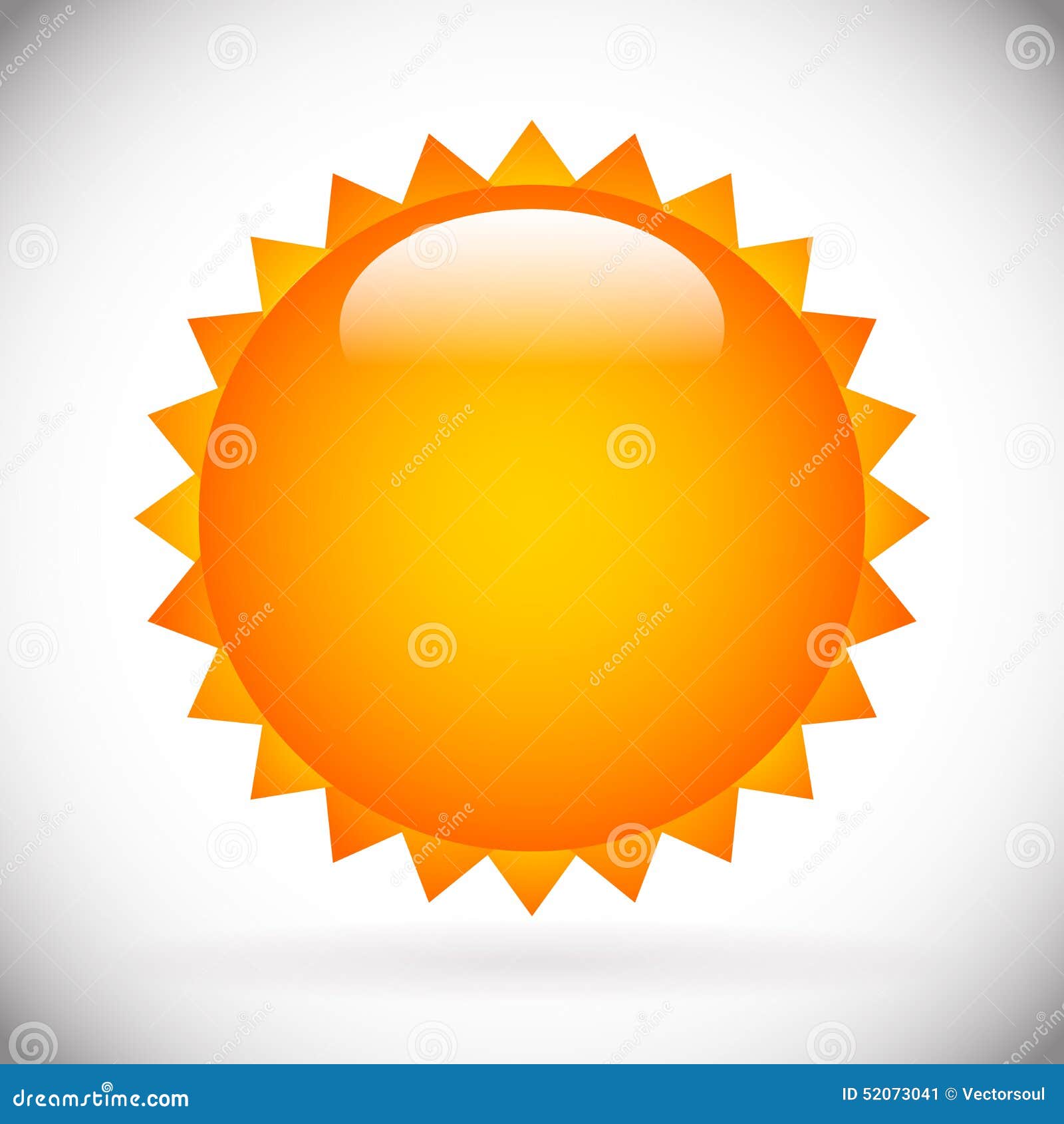 Orange Sun Vector Graphics stock vector. Illustration of simple - 52073041