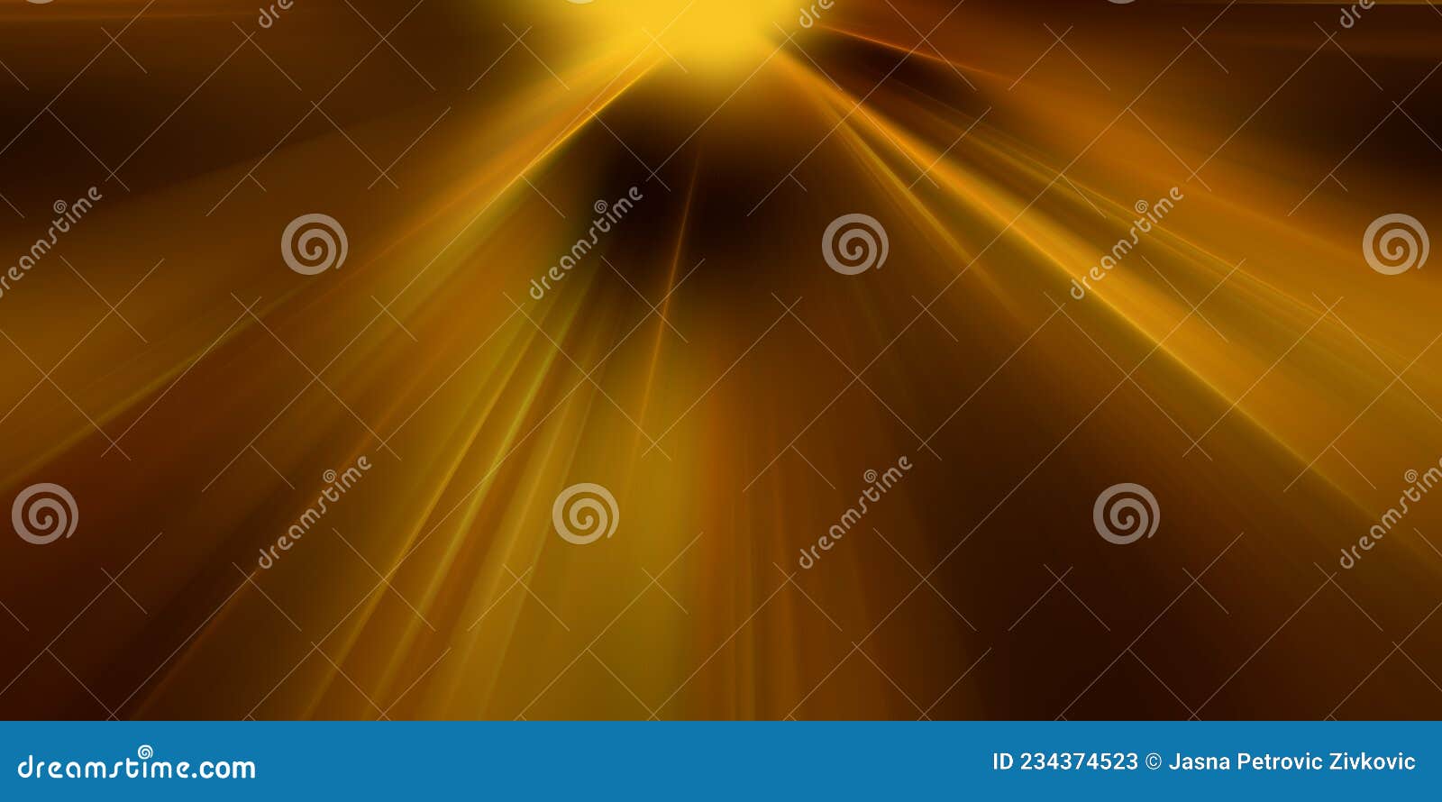 Orange Sunbeam Burst of Light Stock Illustration - Illustration of ...