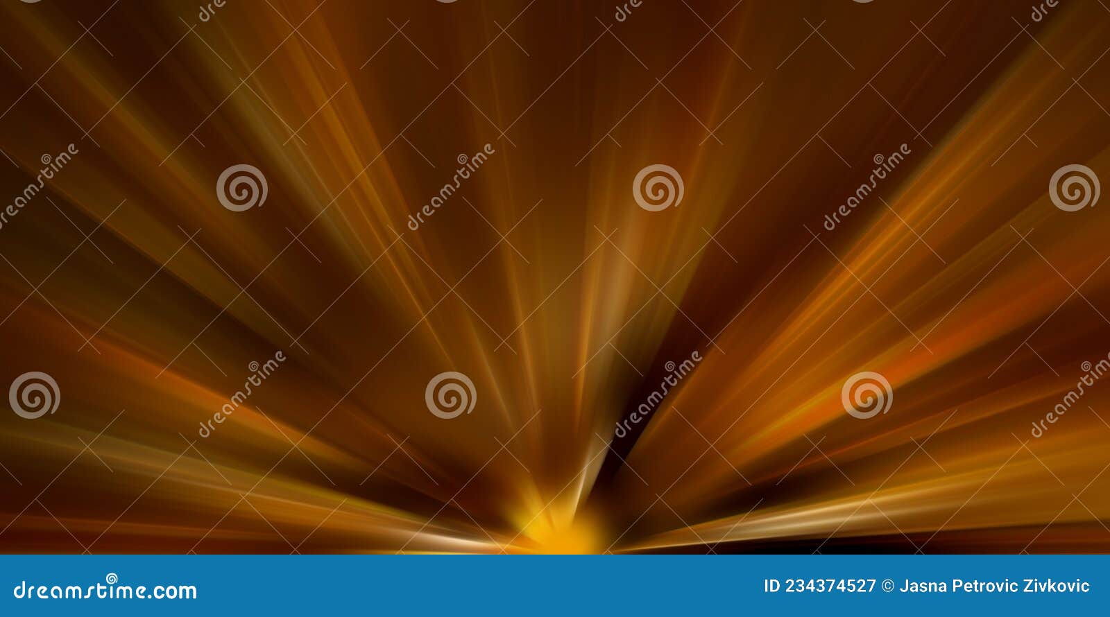 Orange Sunbeam Burst of Light Stock Illustration - Illustration of ...