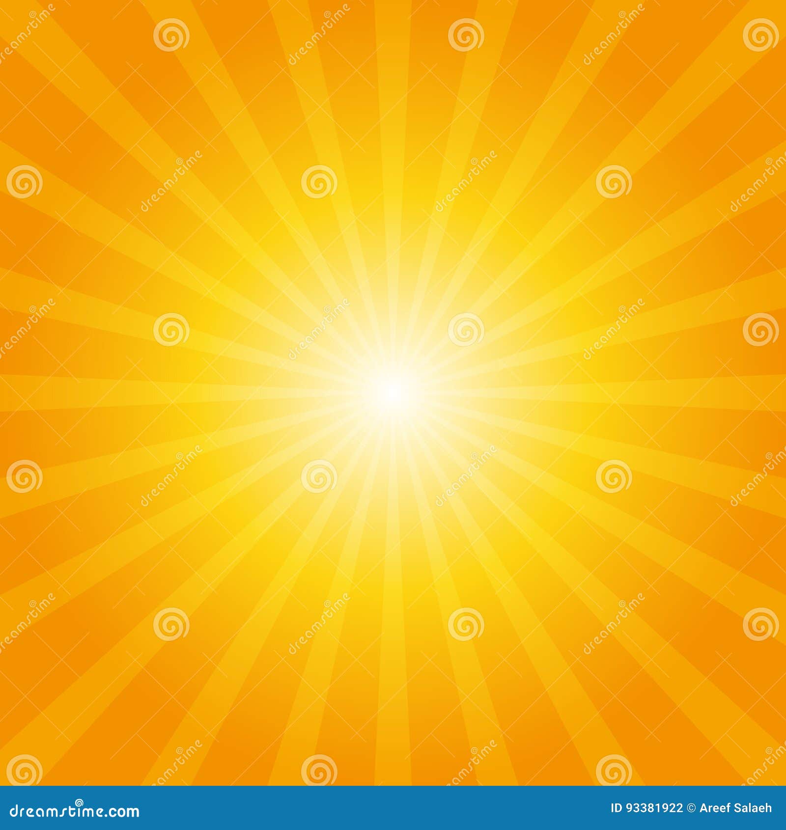Orange sunburst background stock vector. Illustration of solar - 93381922
