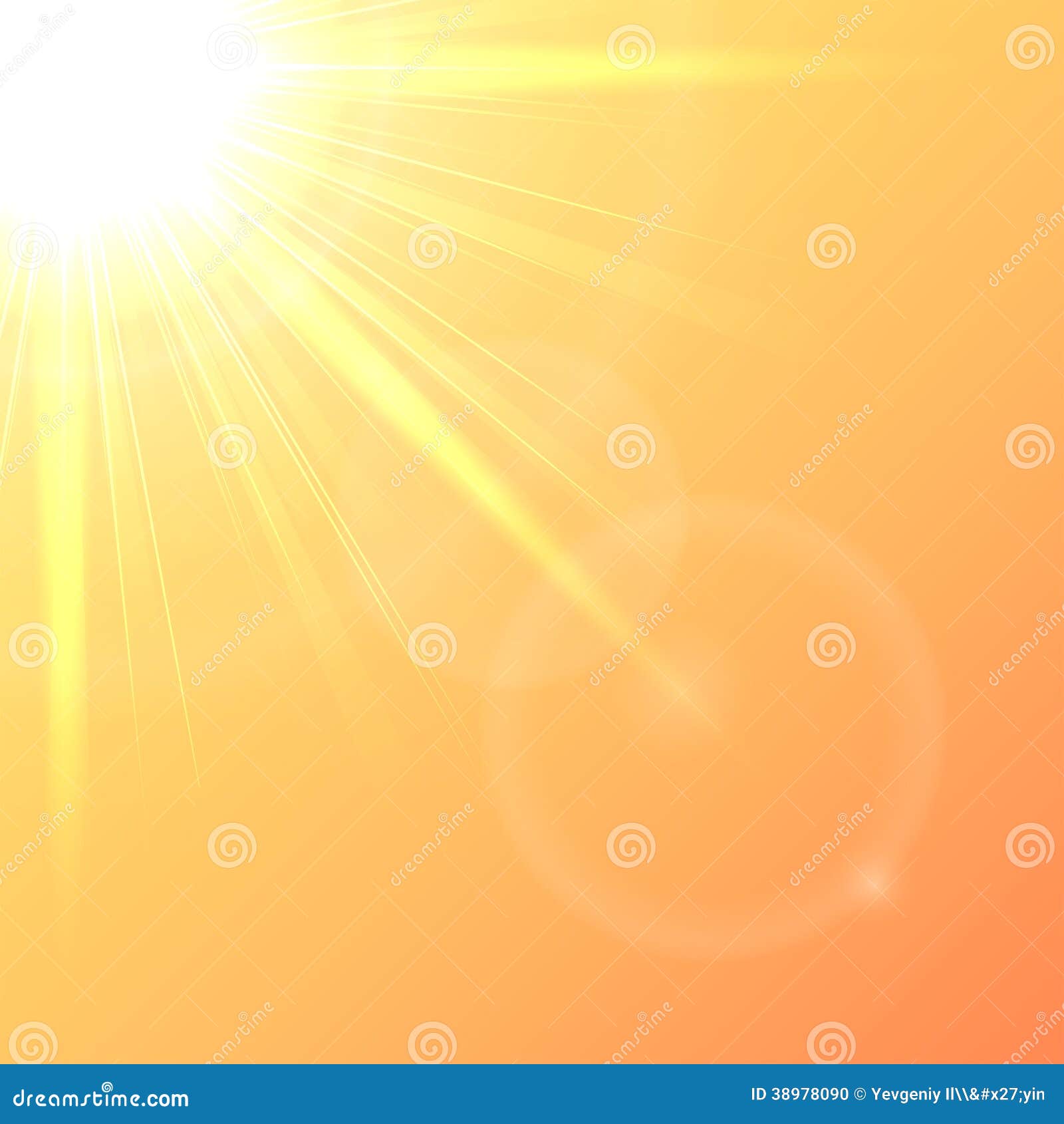 Orange sunny background stock vector. Illustration of morning - 38978090