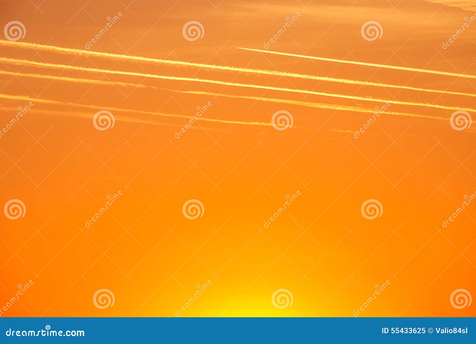 Orange sunrise sky stock image. Image of cloudy, nature - 55433625
