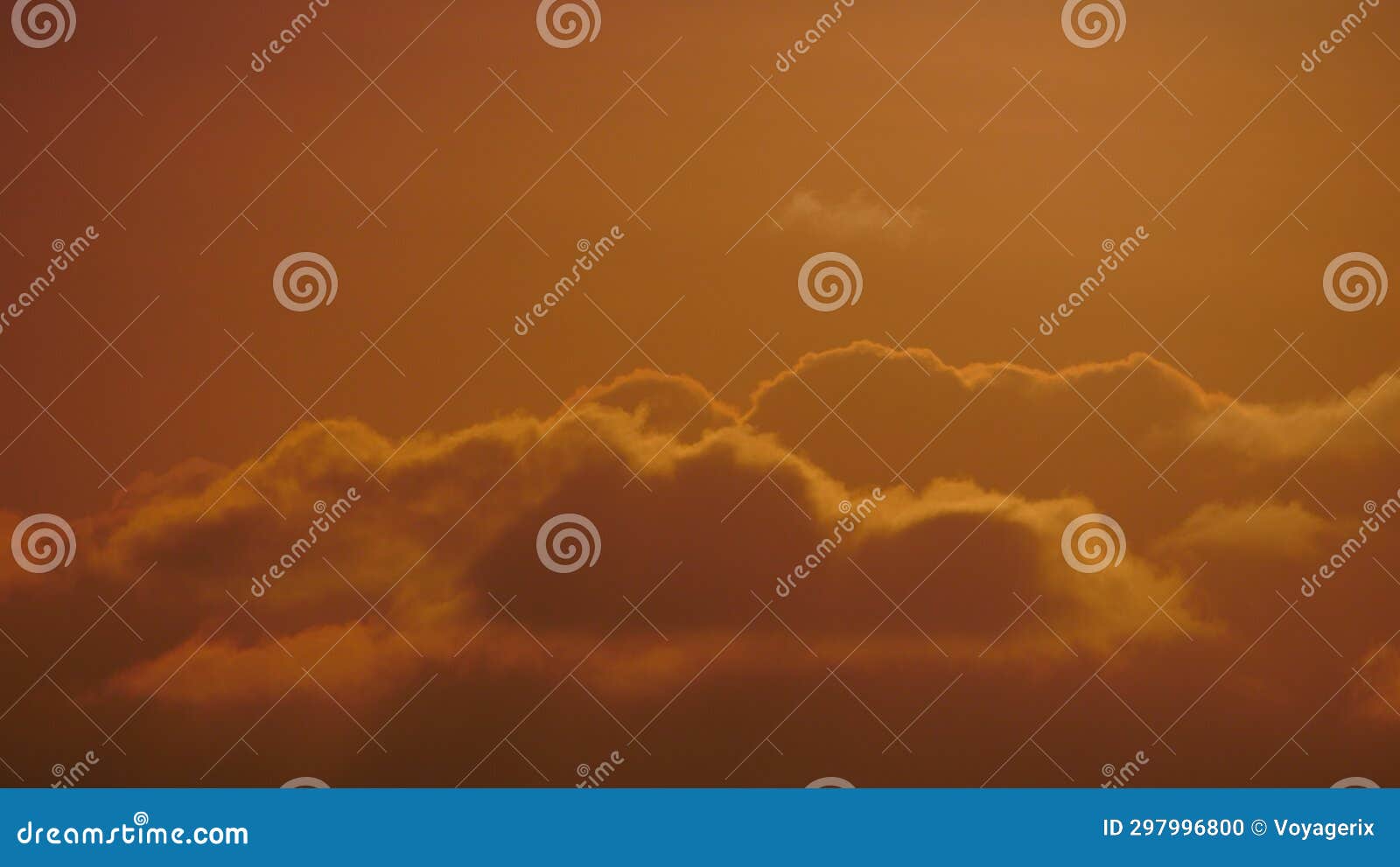 Orange Sunrise Sky with Clouds Stock Photo - Image of clouds, sunrise ...