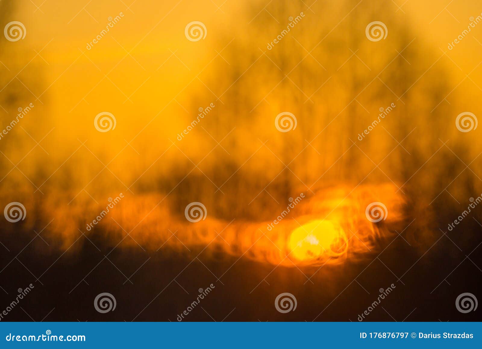 Orange Sunset Bokeh Background Stock Image - Image of light, beach ...