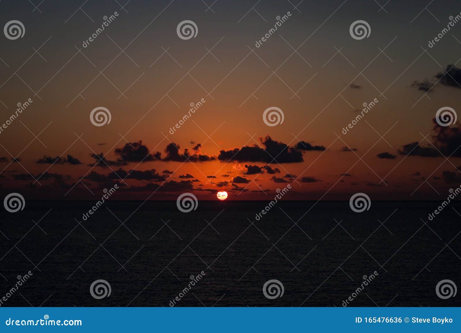 Orange Sunset on the Dark Canadian Prairie Stock Photo - Image of ...