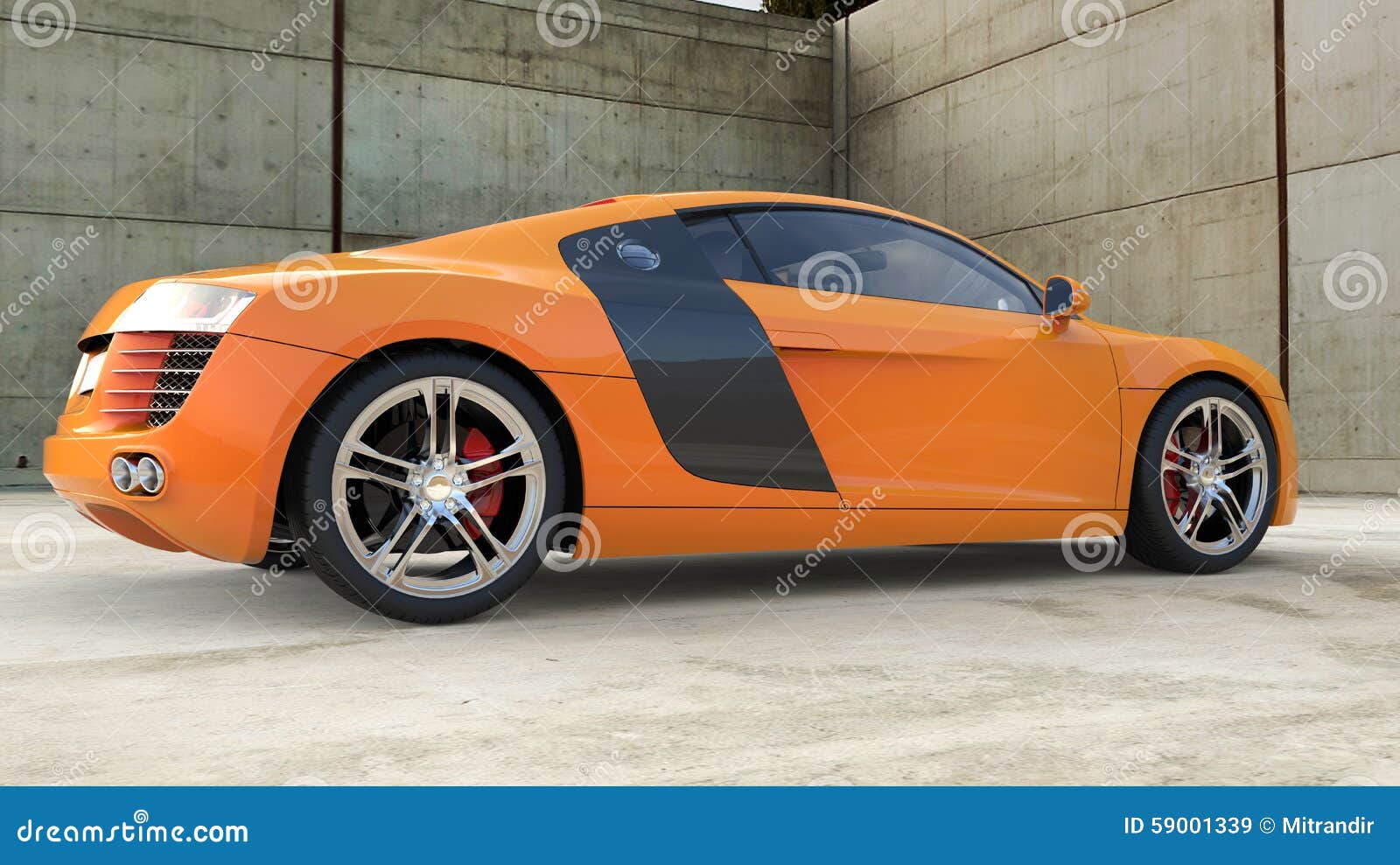 Orange Supercar stock image. Image of model, fast, drive - 59001339