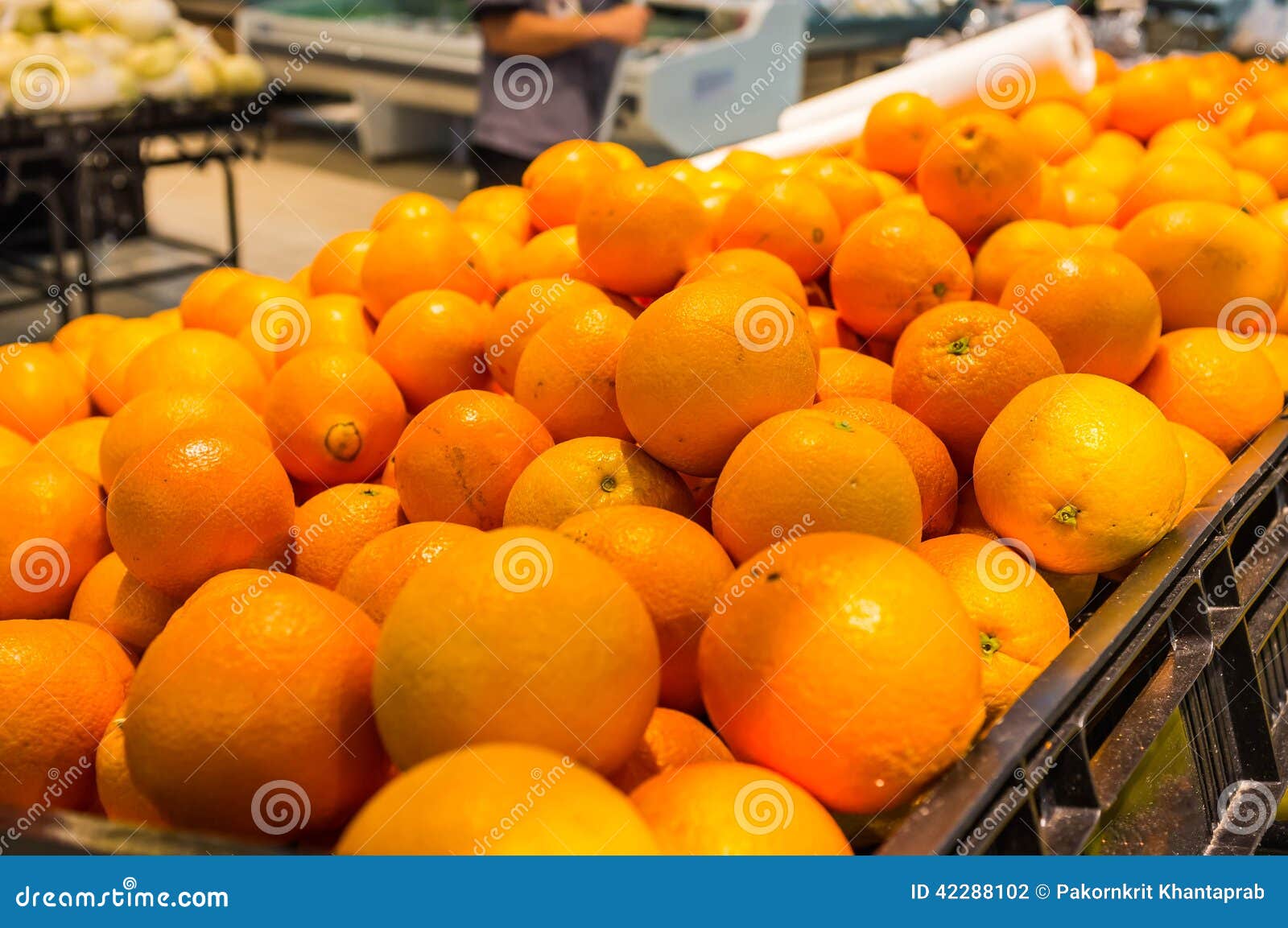 Orange in Supermarket stock photo. Image of fresh, market - 42288102