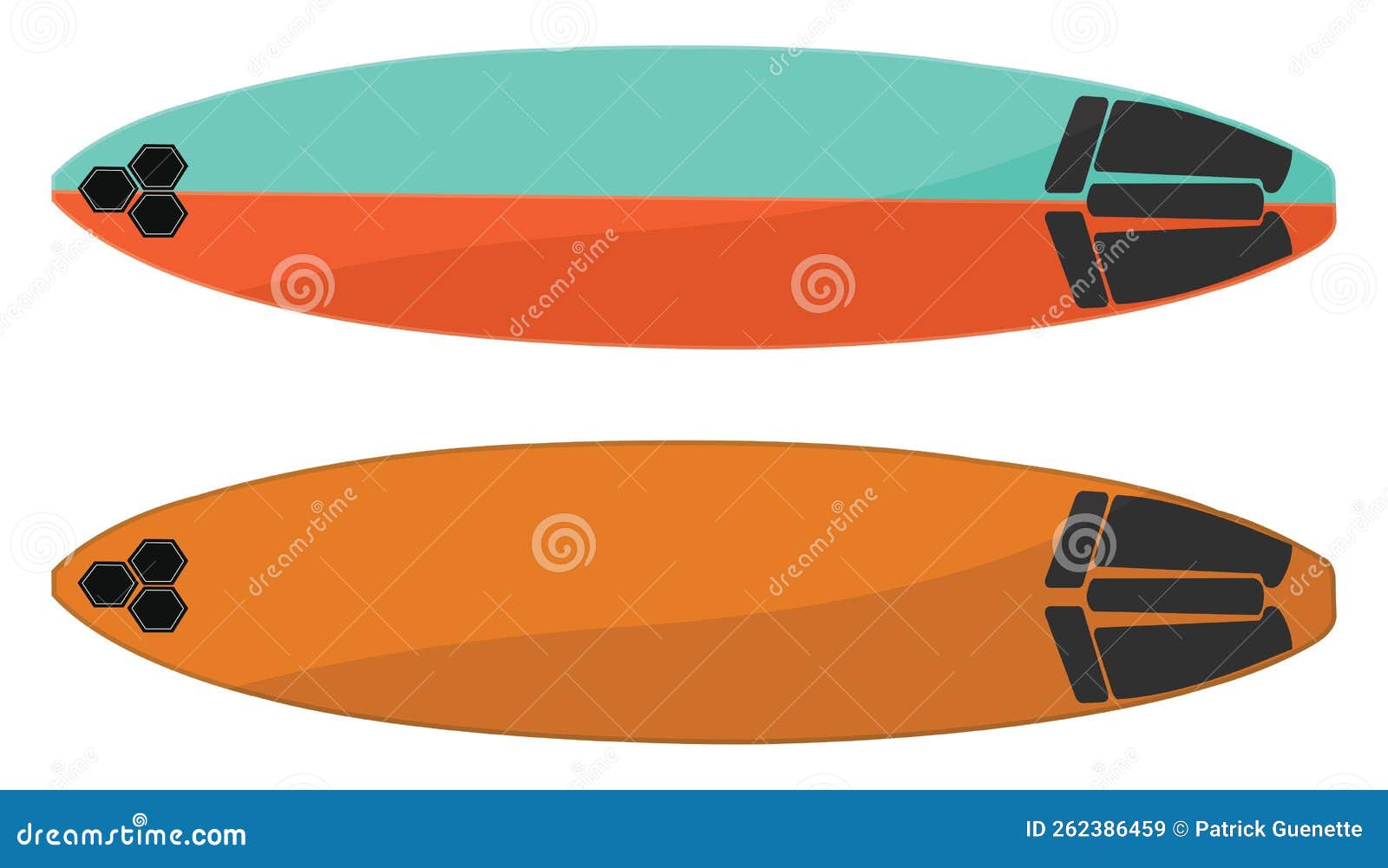 Orange surf boards, icon stock vector. Illustration of surfboard ...