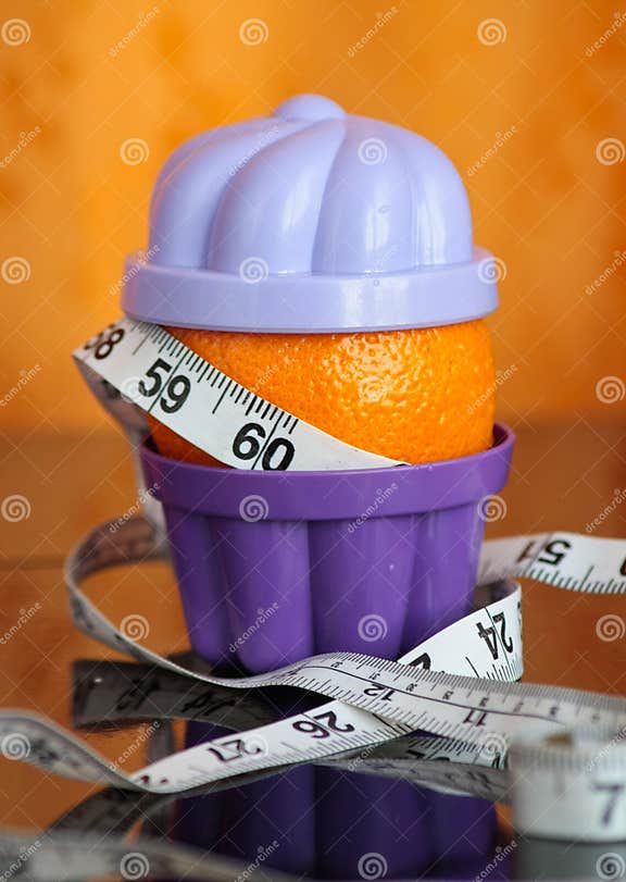 Orange Surrounded with Yardstick Stock Photo - Image of purple, symbol ...