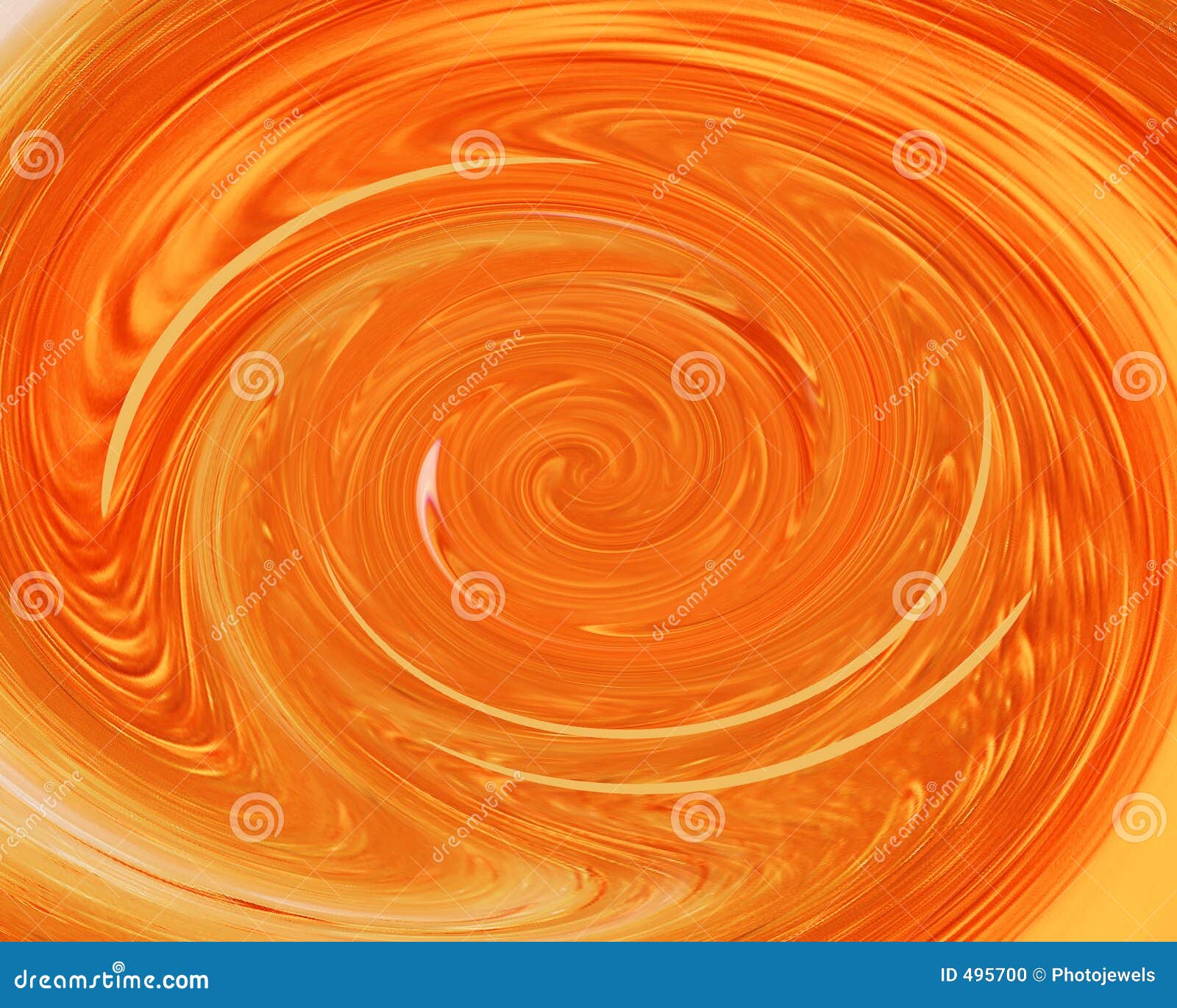 Orange Swirl stock illustration. Illustration of motion - 495700