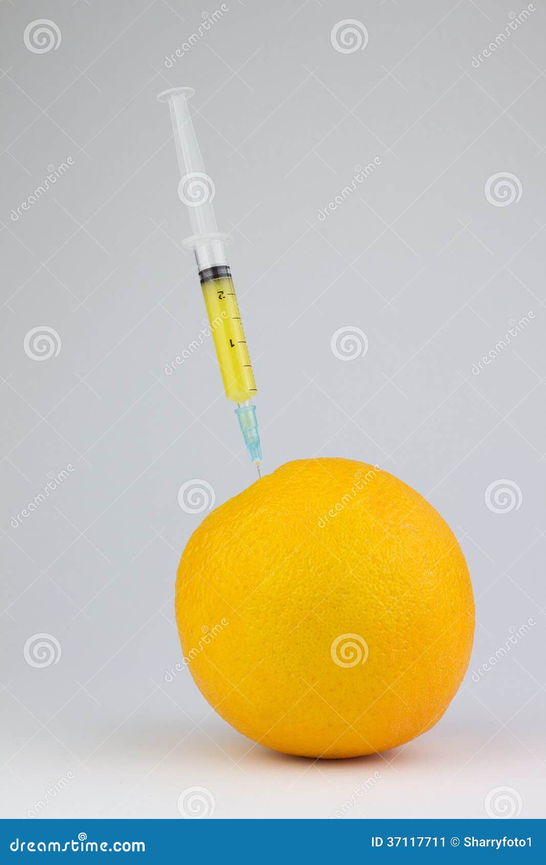 Orange with syringe stock image. Image of drug, juice - 37117711