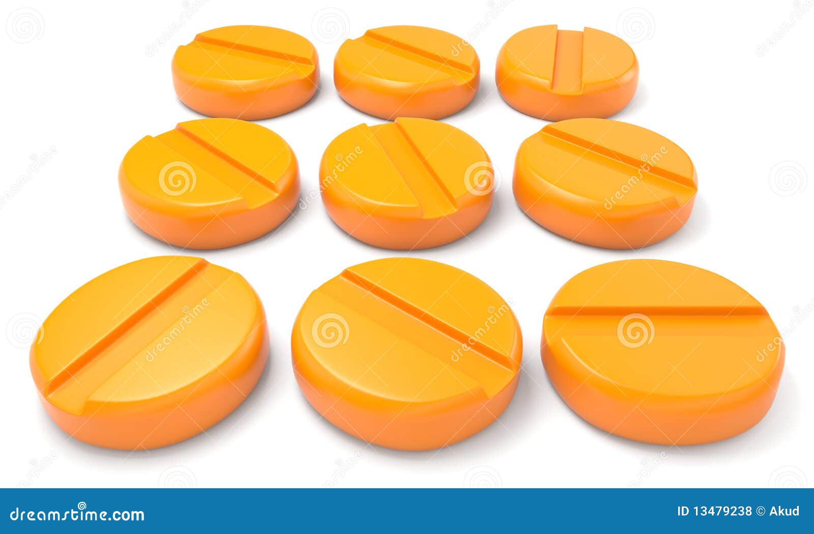 Orange tablets stock illustration. Illustration of horizontal - 13479238