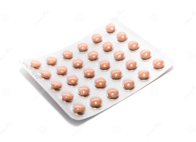 Orange tablets stock image. Image of hospital, pharmaceutical - 3299795