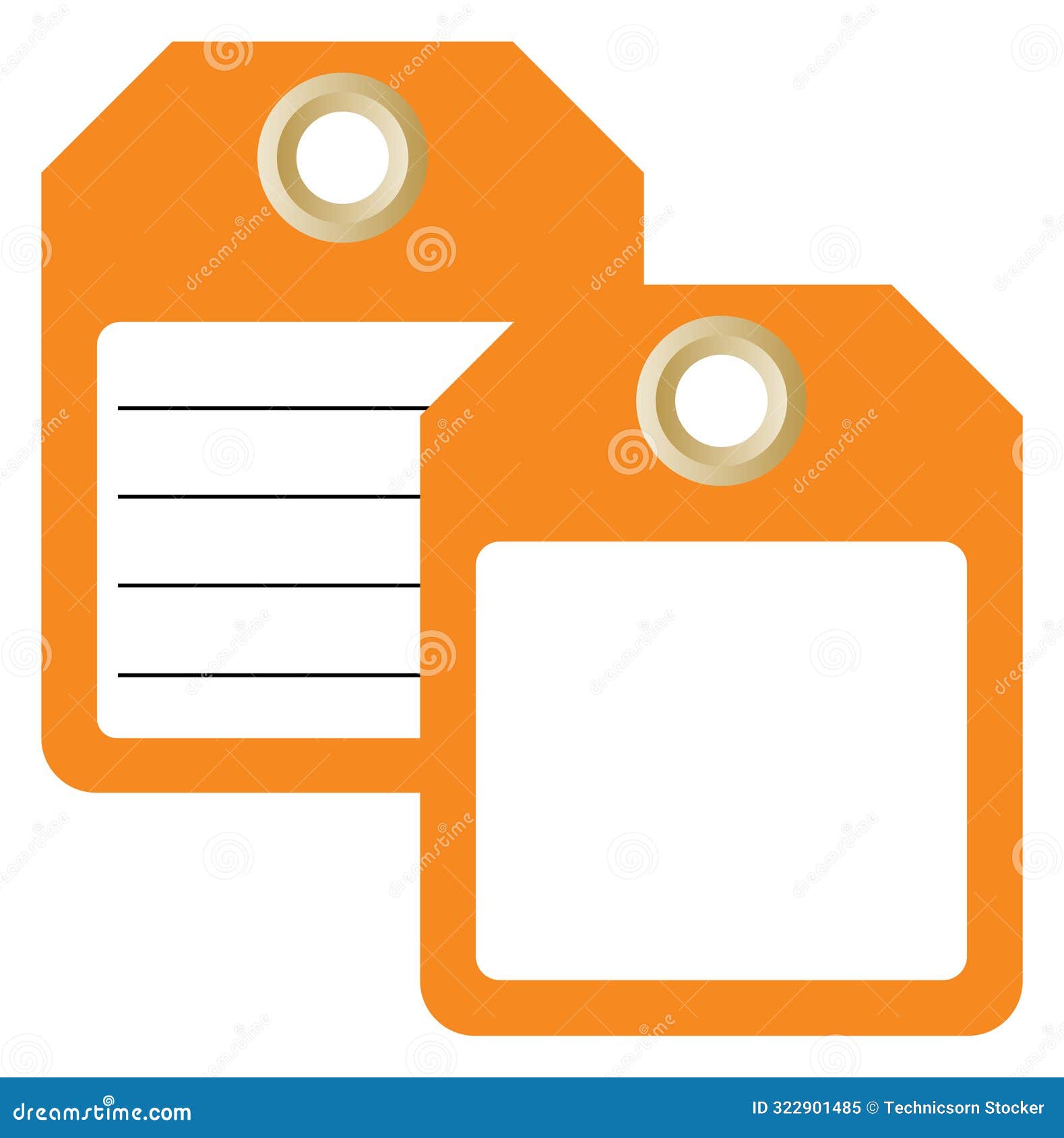 Orange Tag Label Symbol Sign,Vector Illustration, Isolate on White ...