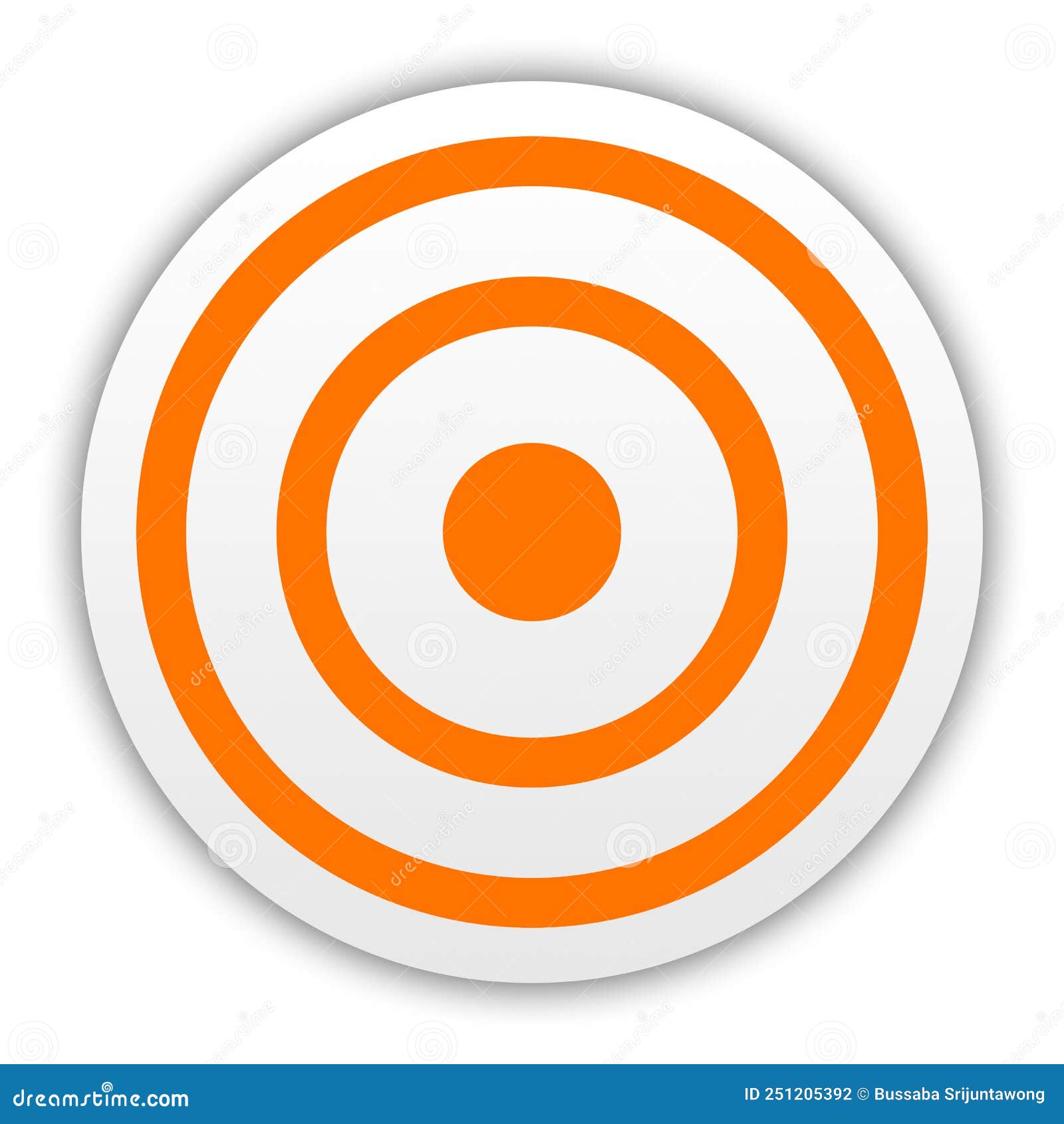 Orange target stock illustration. Illustration of dartboard - 251205392