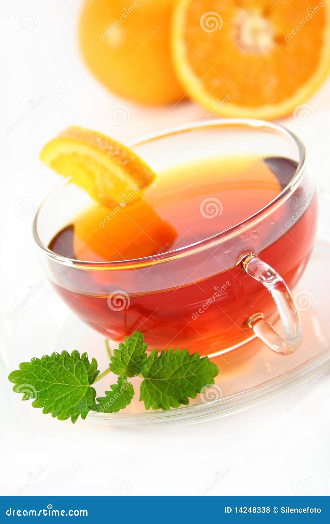 Orange tea stock photo. Image of optional, drink, white - 14248338