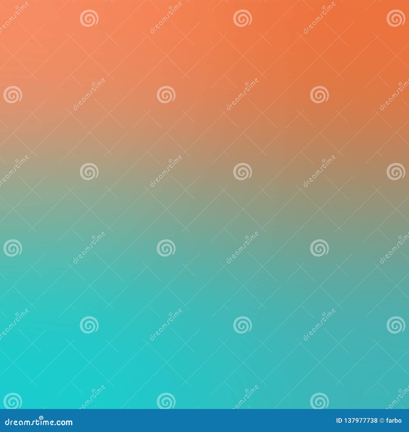 Orange Teal Trendy Gradient Background. Defocused Soft Blurred Backdrop ...