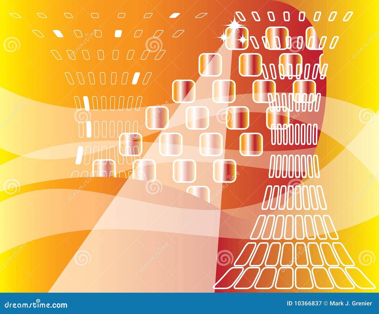 Orange Tech stock vector. Illustration of shine, lines - 10366837