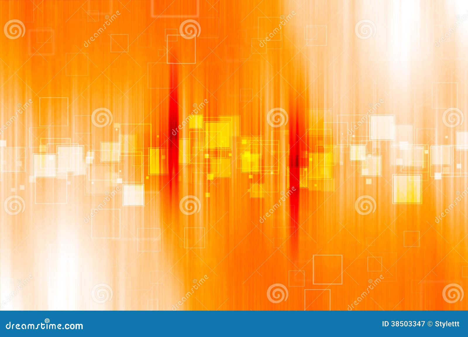 Orange Technology Abstract Background Stock Illustration - Illustration ...