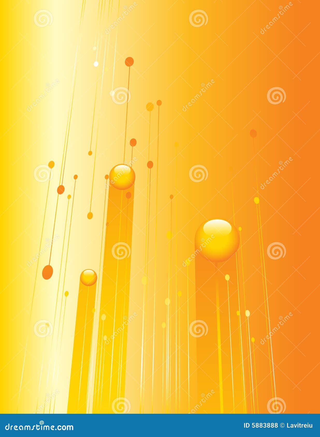 Orange Technology Background Stock Vector - Illustration of power ...