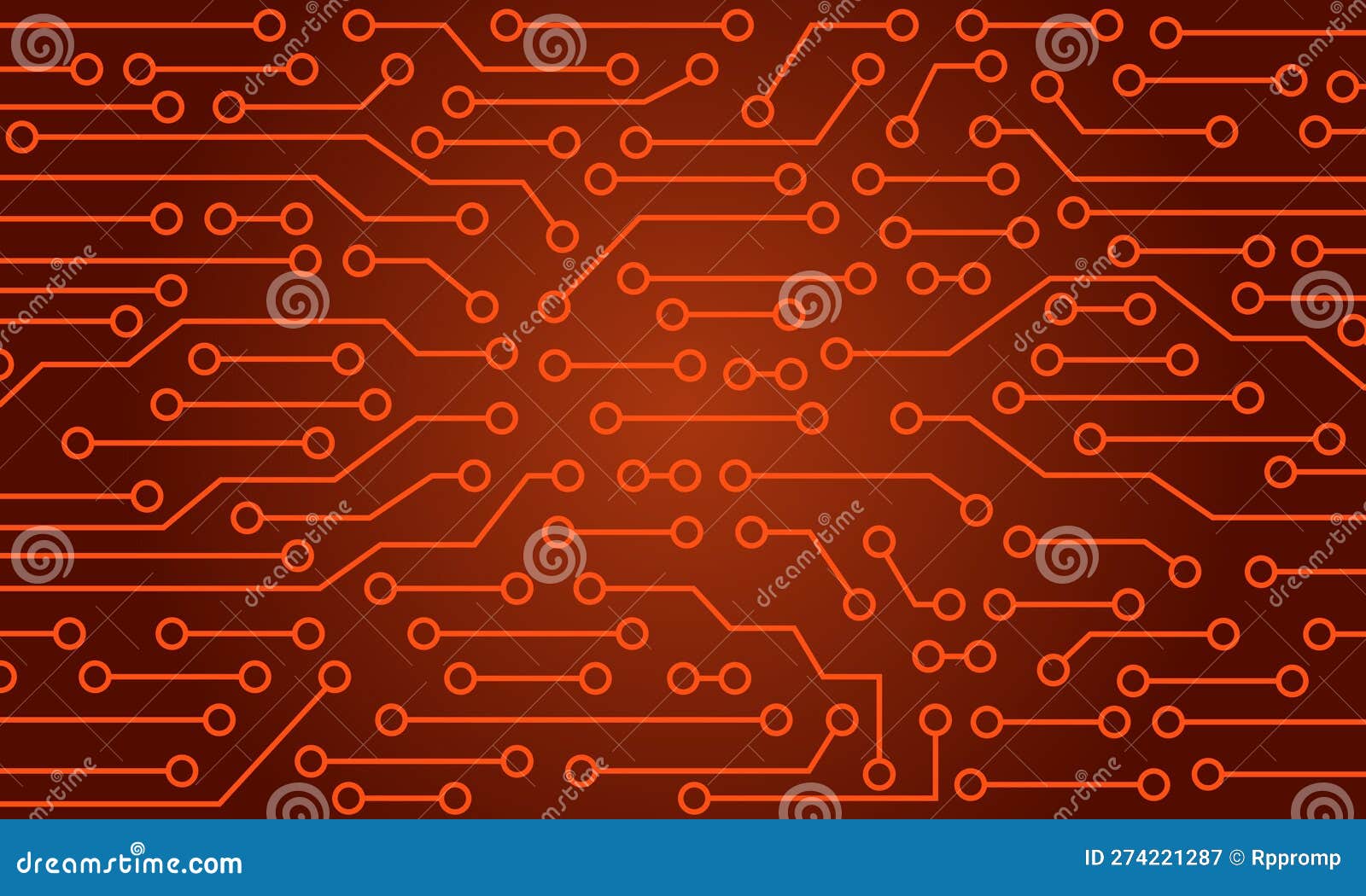 Orange Technology Background, Digital and Communication Concept Design ...