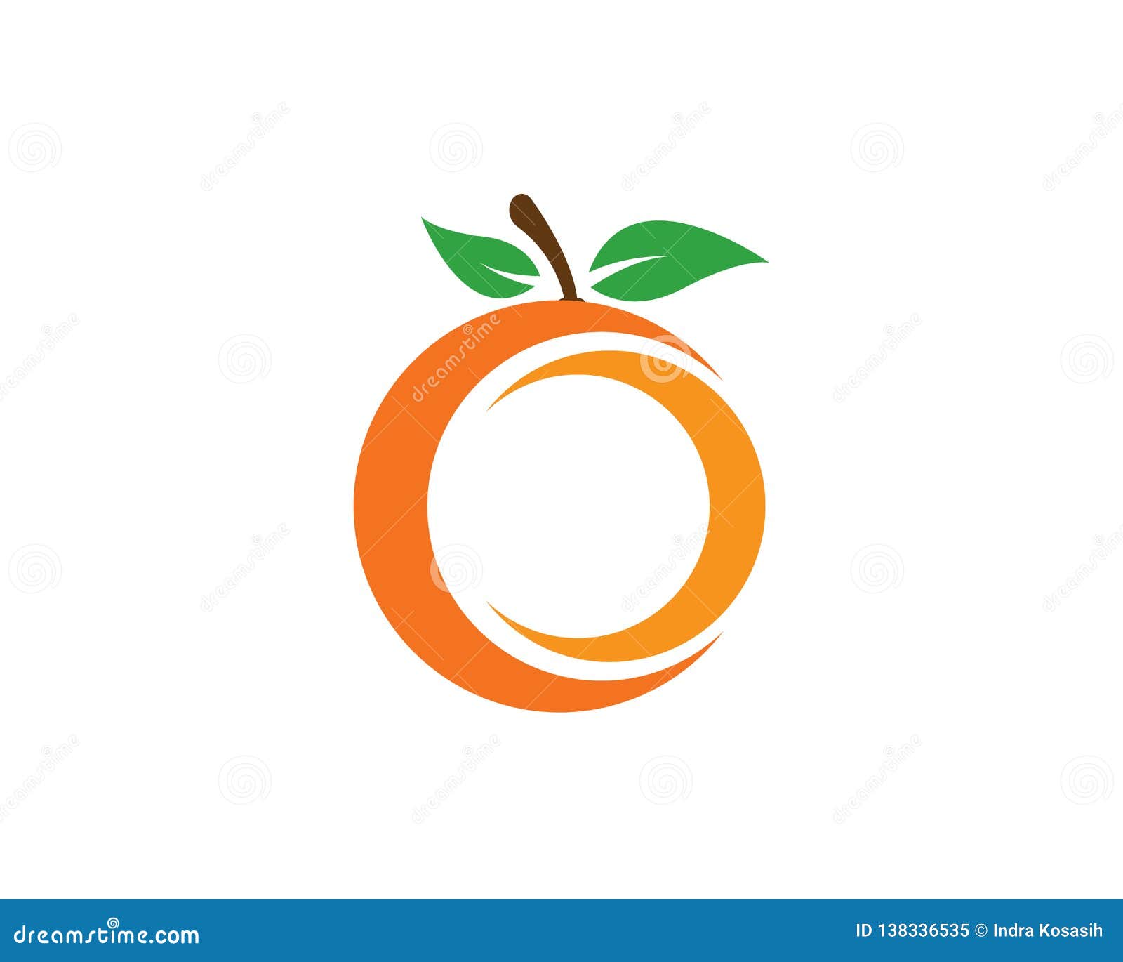 Orange Template Logo Design Stock Illustration - Illustration of title ...