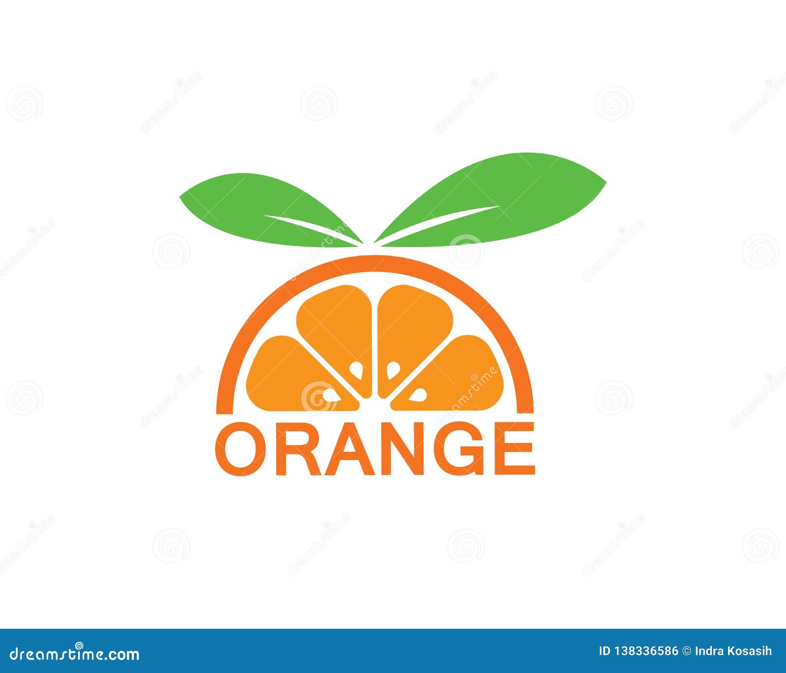 Orange Template Logo Design Stock Illustration - Illustration of vector ...