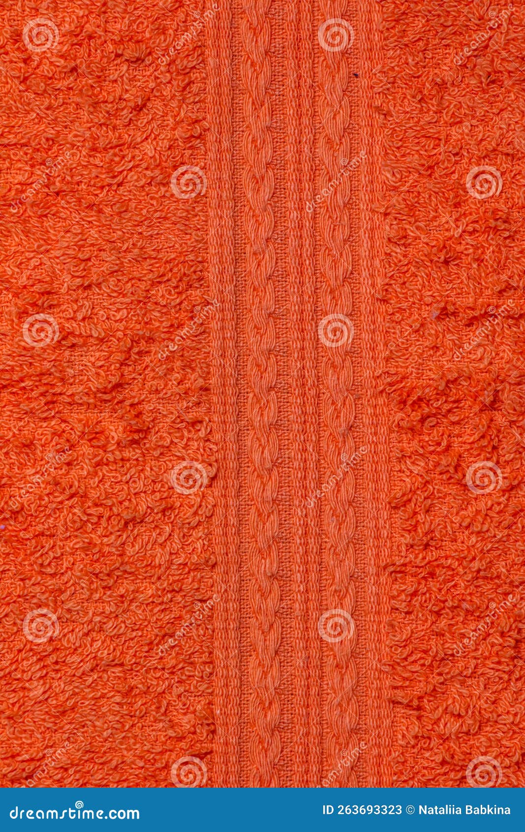 Orange Terry Towel Background. Terry Cloth Texture Stock Image - Image ...