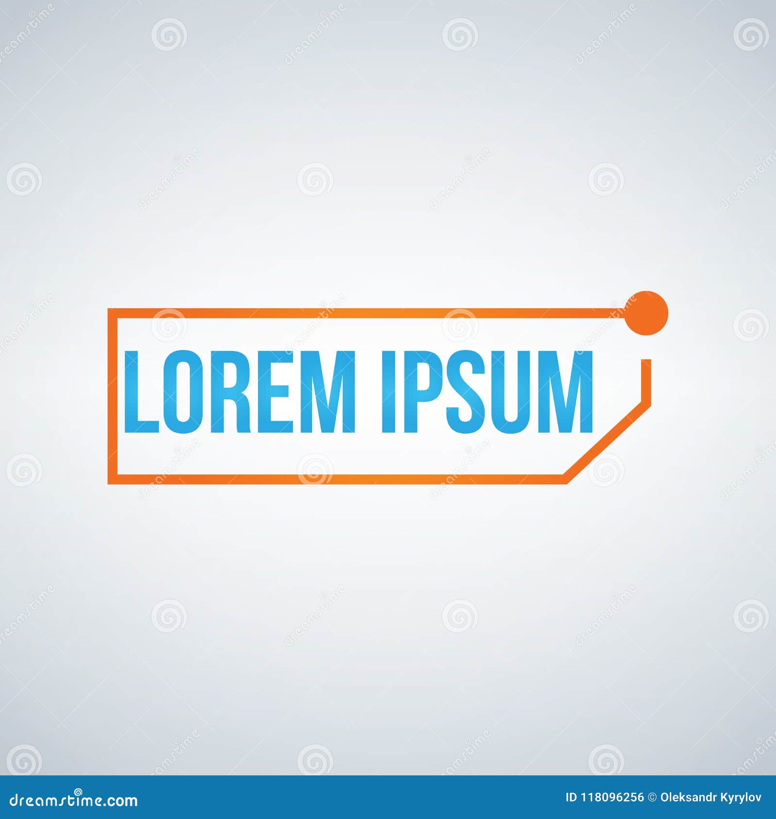 Orange Text Box Vector Design Illustration Isolated on White Background ...