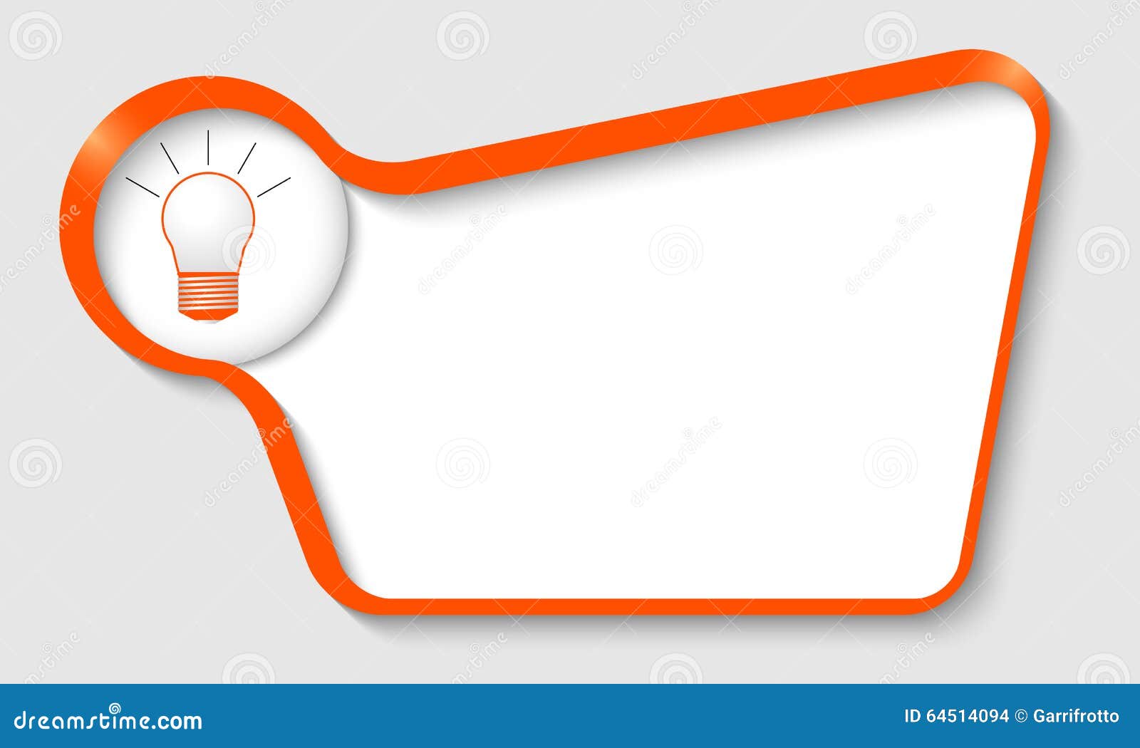 Orange text box stock vector. Illustration of border - 64514094
