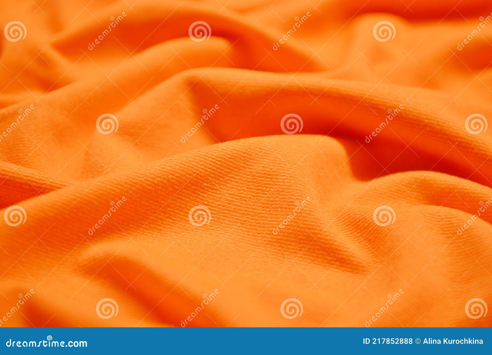 Orange Textile Pattern As a Background. Orange Material Texture on ...