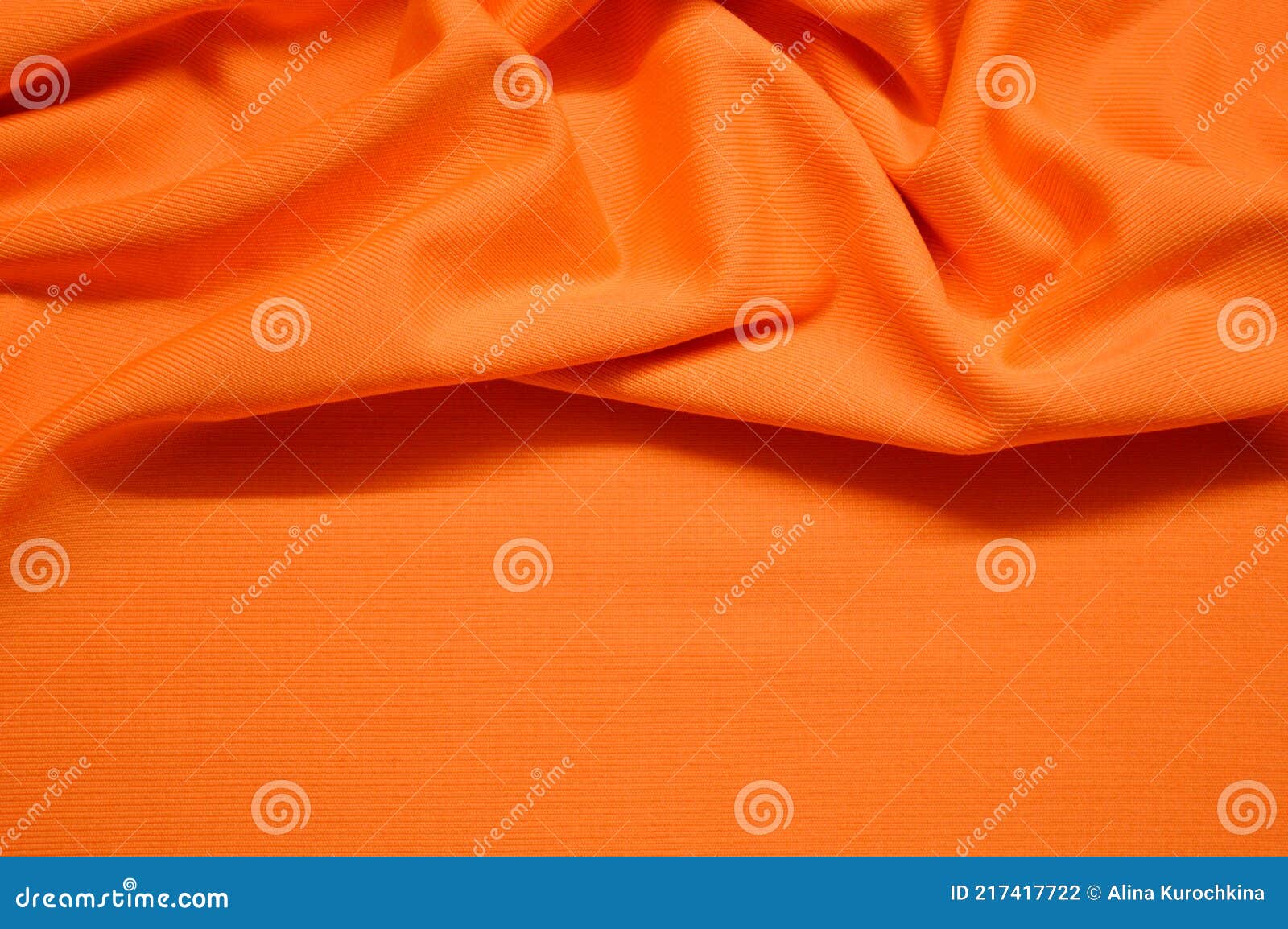 Orange Textile Pattern As a Background. Orange Material Texture on ...
