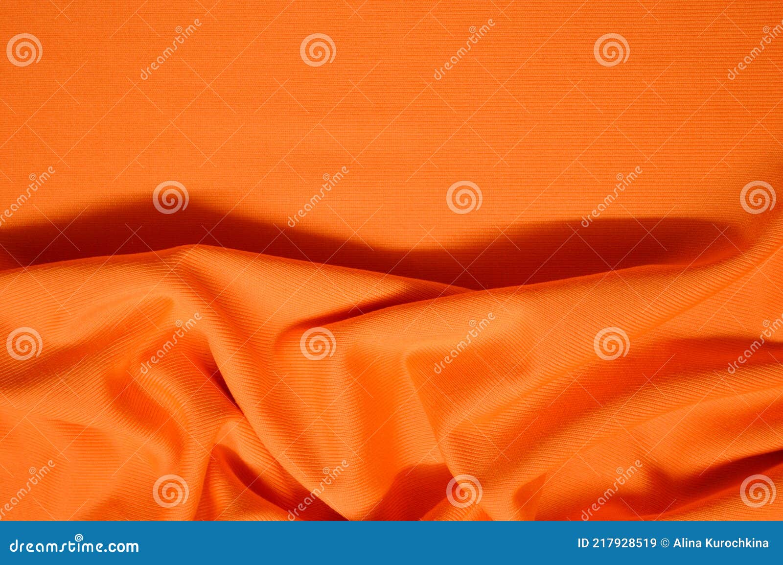 Orange Textile Pattern As a Background. Orange Material Texture on ...