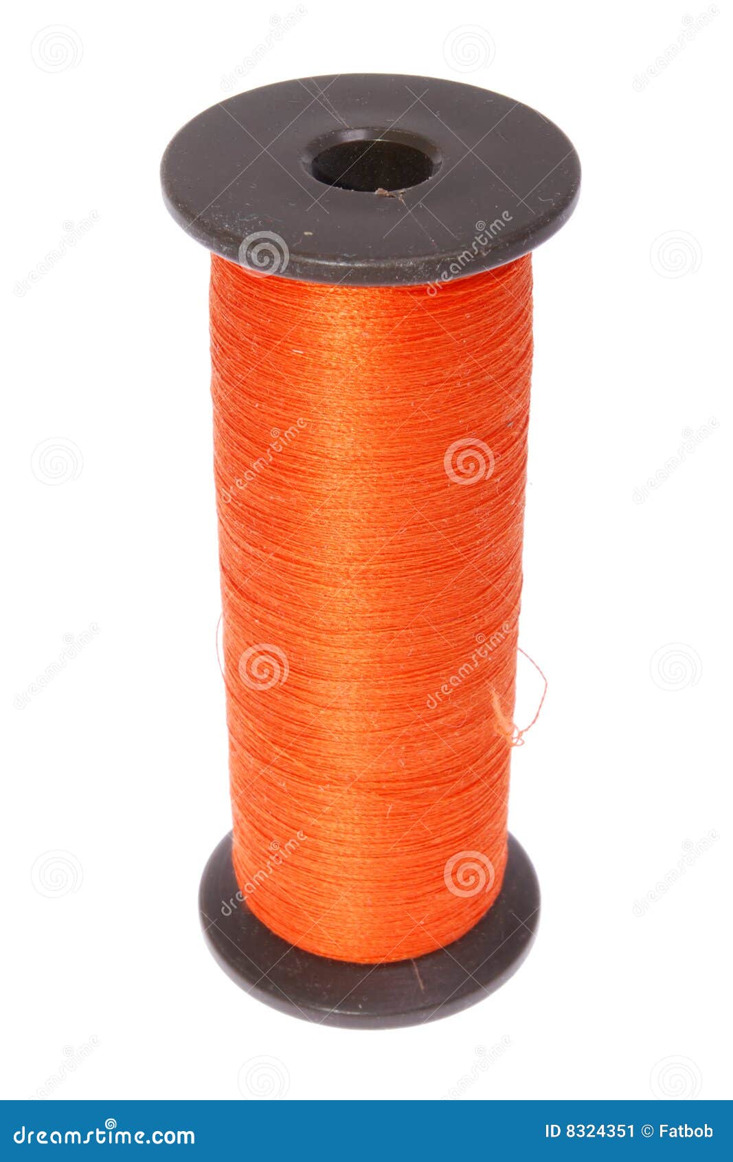 Orange thread stock image. Image of thread, bobbin, isolated - 8324351
