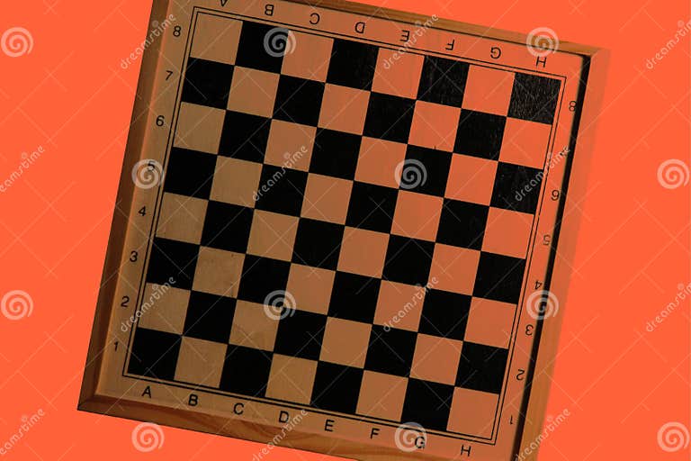 Orange Tilted Chess Board Design Stock Illustration - Illustration of ...
