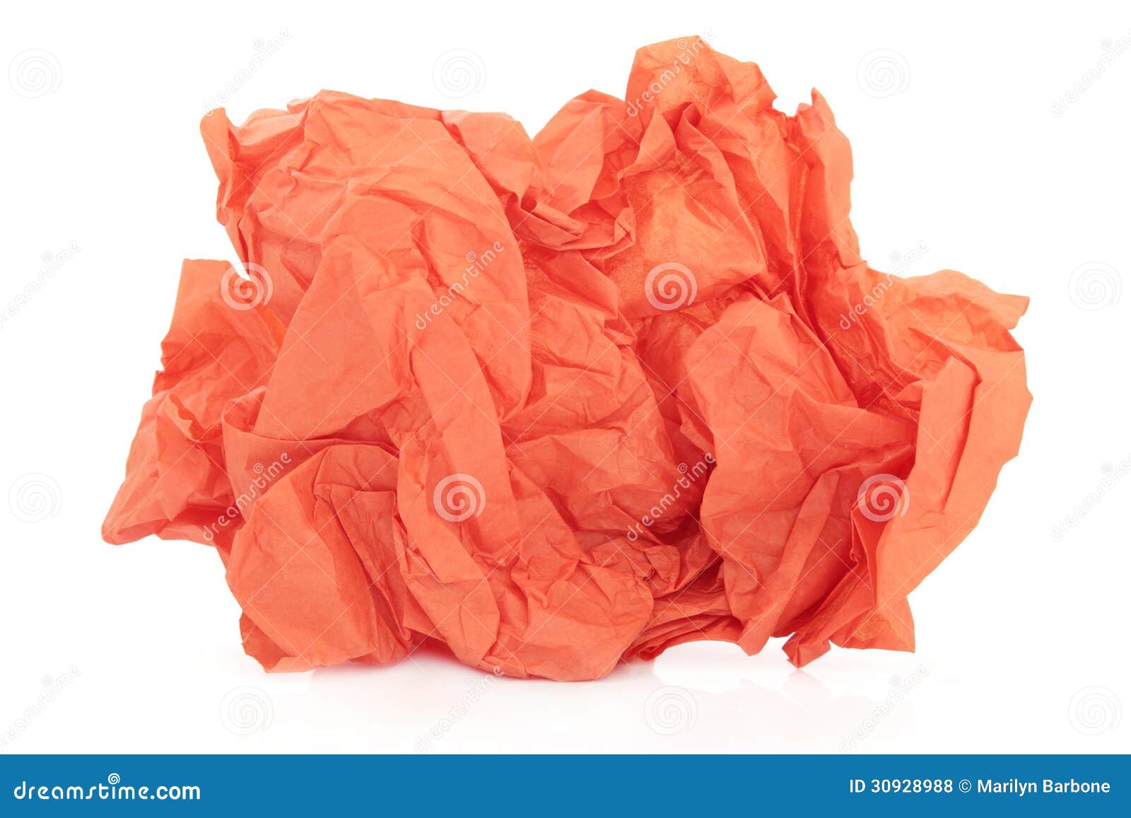 Orange Tissue Paper stock photo. Image of wrapping, crumpled - 30928988